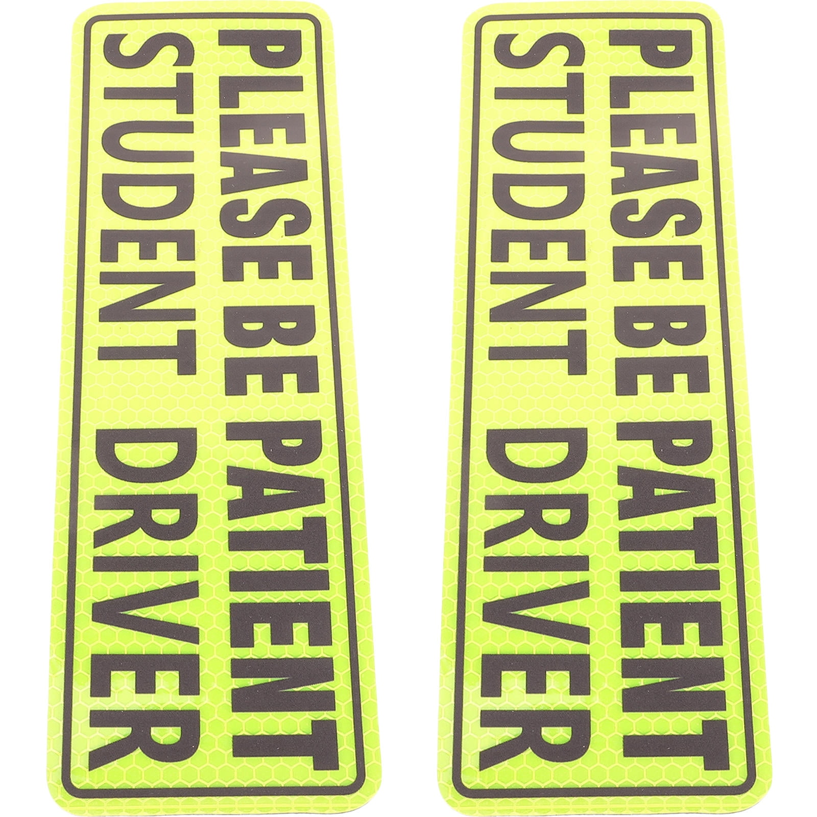 WRISTBIQUE 2Pcs Practicing Driver Car Stickers Easy Remove Attention ...