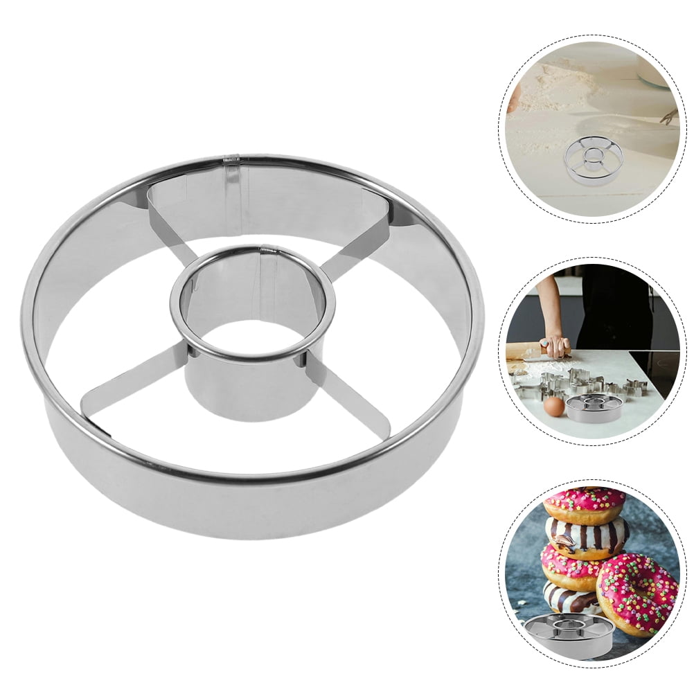 WRISTBIQUE Stainless Steel Doughnut Molds 2-Pack Reusable Baking Tools ...