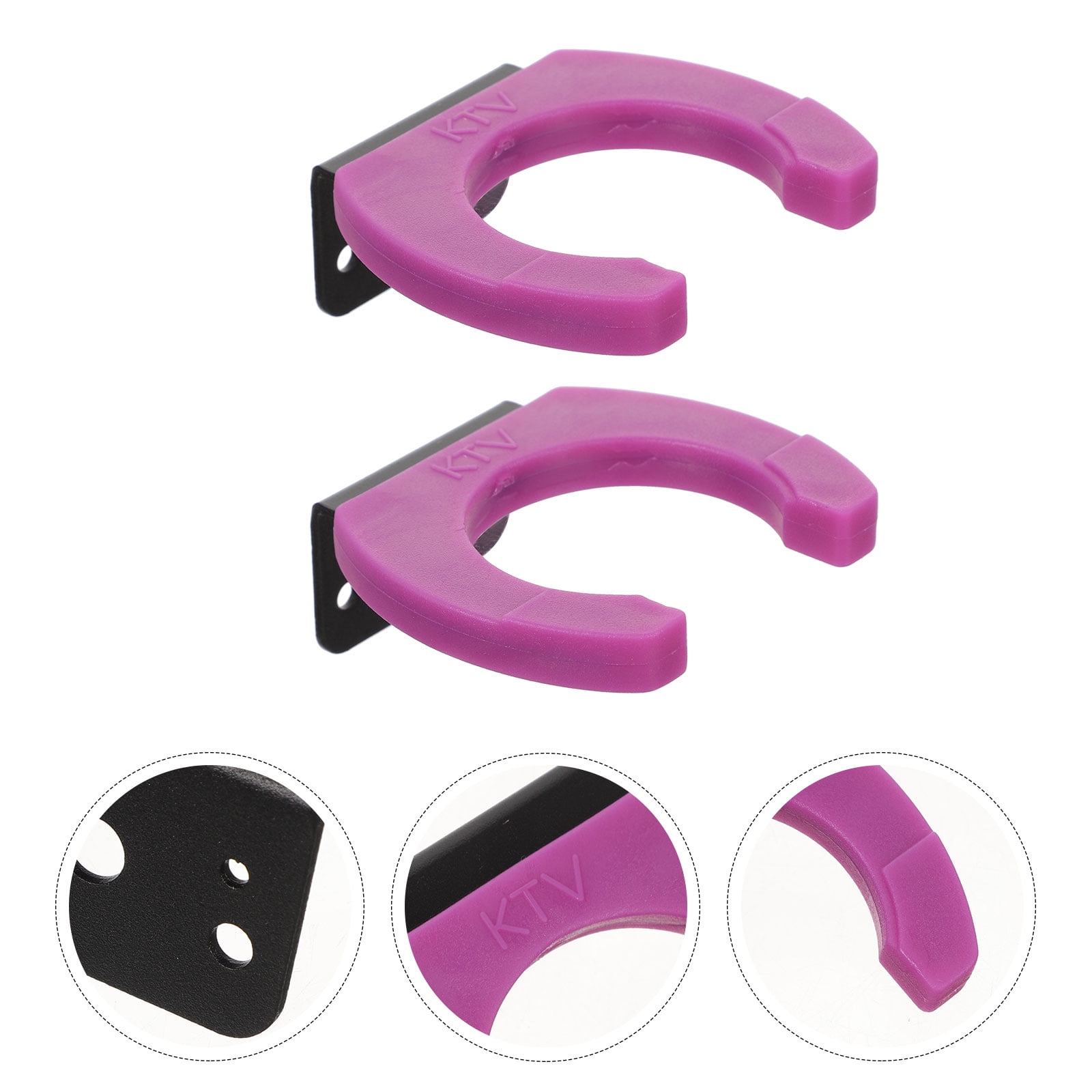 WRISTBIQUE 2pcs Microphone Hook Sturdy Mic Storage Stand For Home Ktv ...