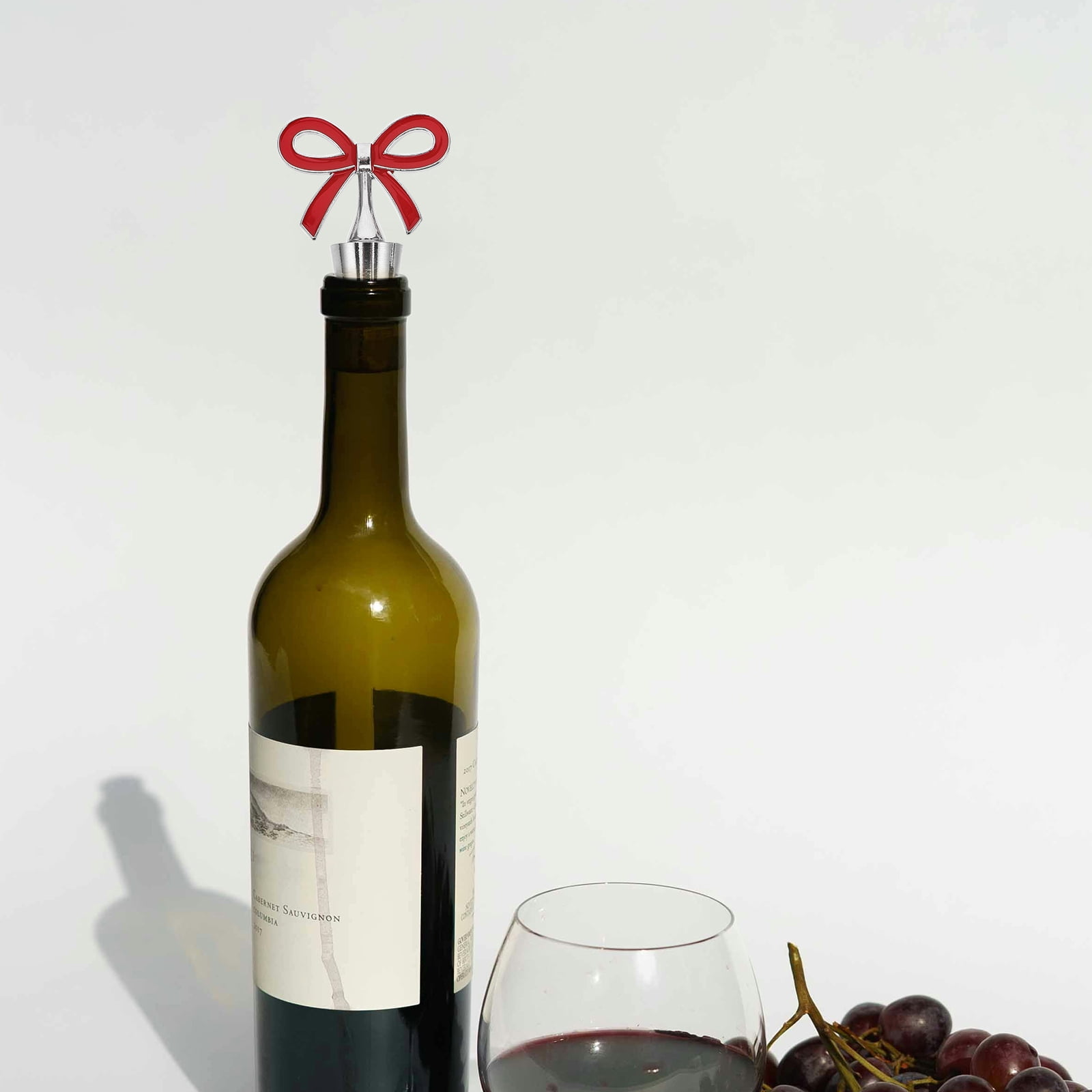 WRISTBIQUE 2pcs Wine Bottle Plugs in Elegant Bowknot Style for ...