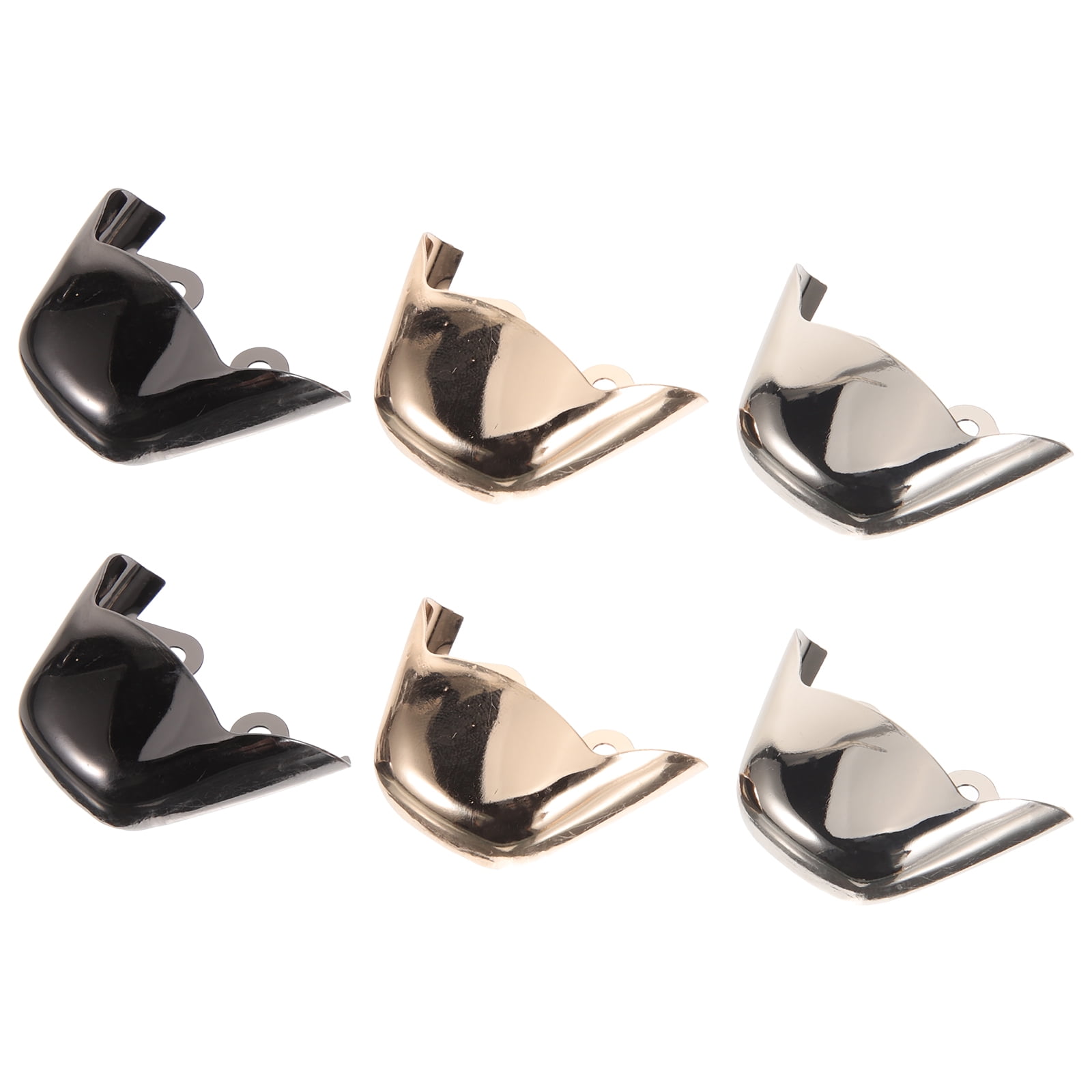 WRISTBIQUE 3 Pairs Gold Silver Metal High Heels Tip Covers Protection ...