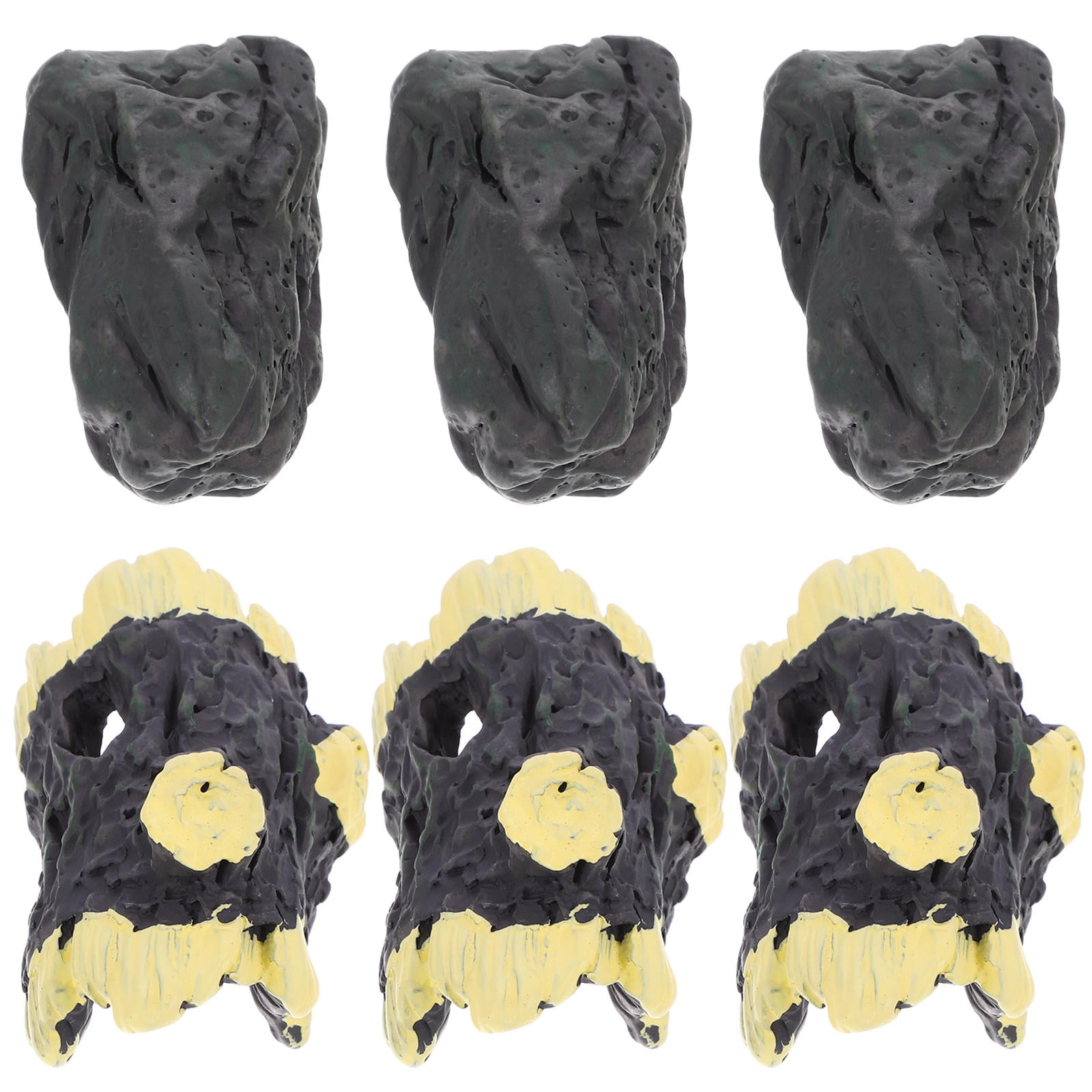 WRISTBIQUE 3Pack Miniature Scenery Model Resin Stump Decor Compact Mini ...