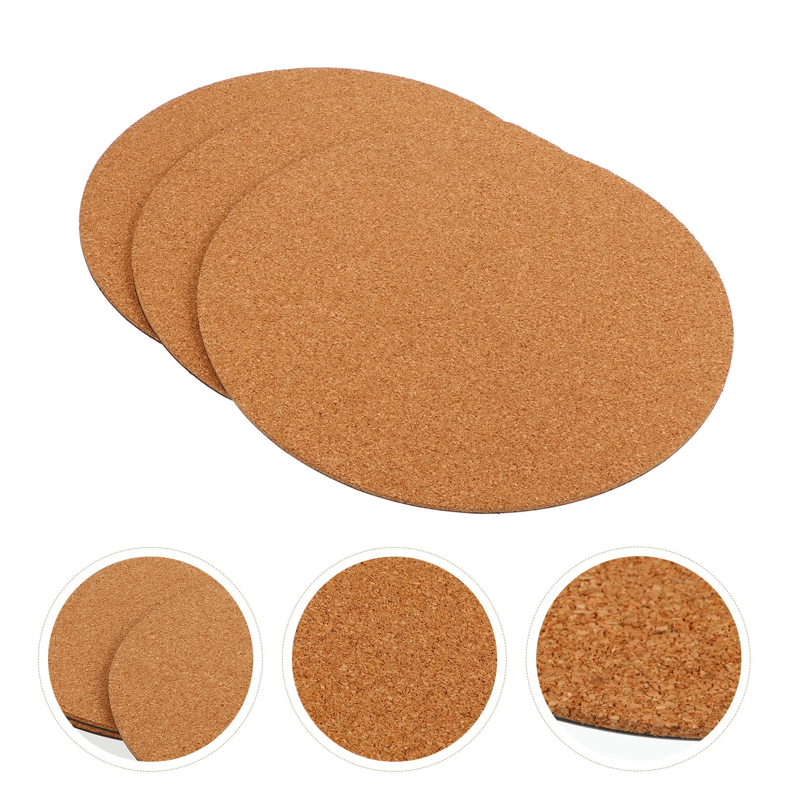 WRISTBIQUE 3Pcs Cork Flower Pot Pad for Preventing Water Leakage and ...
