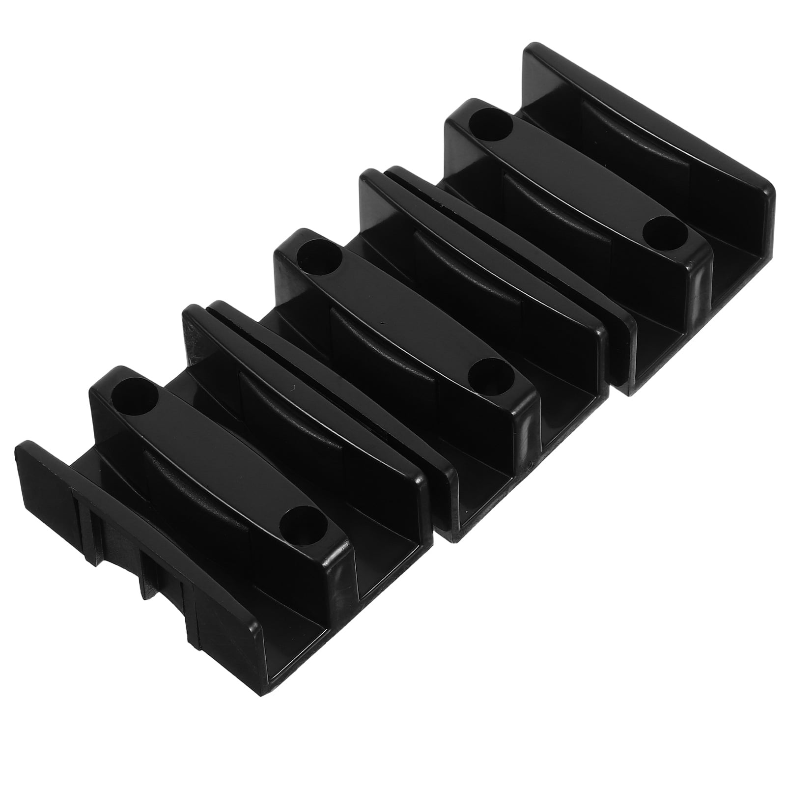 WRISTBIQUE Shower Door Bottom Guide Black Plastic Easy Install for Home ...