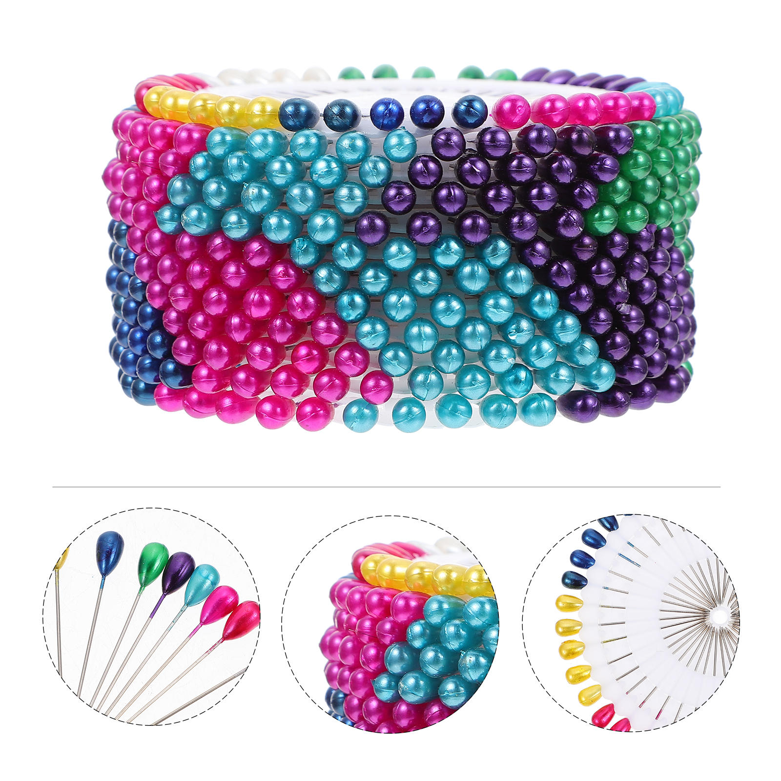 WRISTBIQUE 480Pcs Pearl Head Pin for DIY Projects and Wedding Bouquets ...
