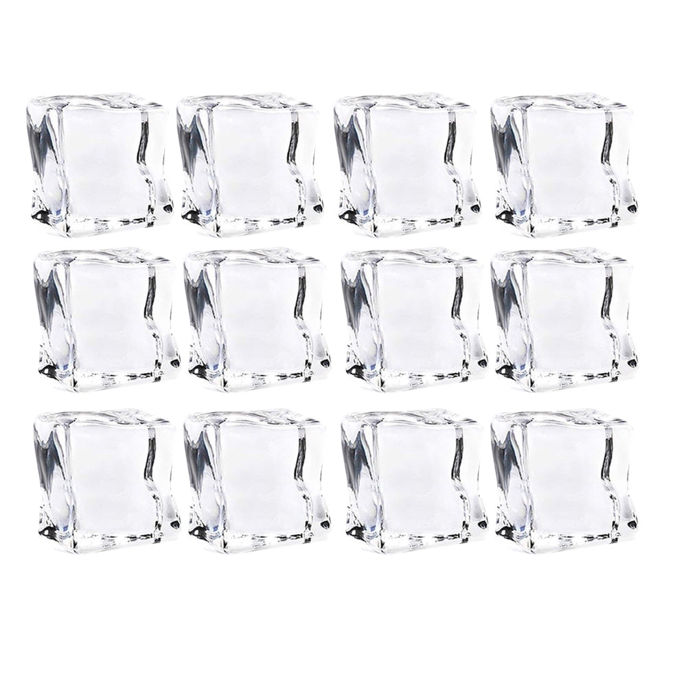 WRISTBIQUE 48Set Reusable Ice Cubes For Home Bar Photography Props ...