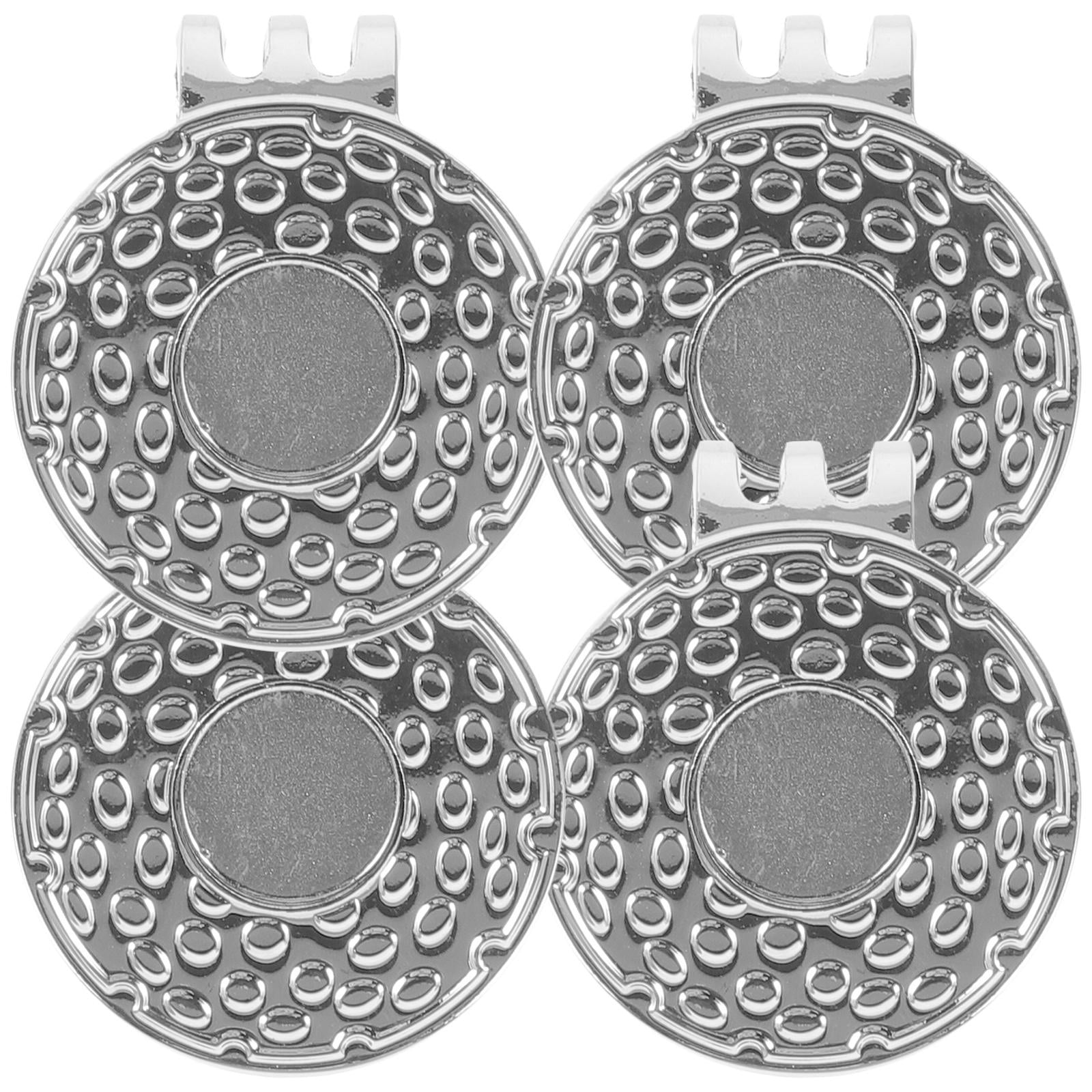WRISTBIQUE 4Pcs Iron Metal Golfs Hat Clips Oval Ball Markers For ...