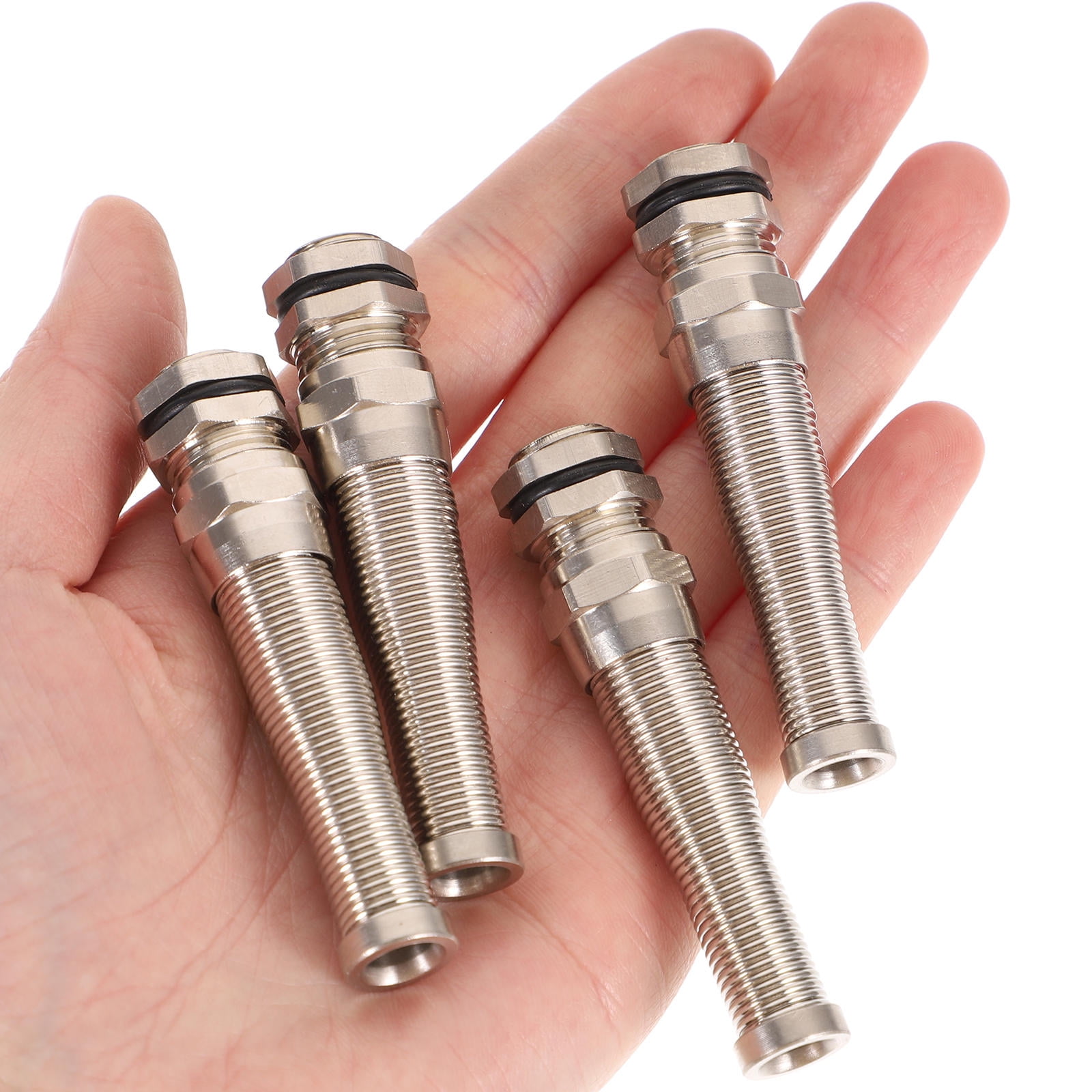 WRISTBIQUE Strain Relief Cord Connector Silver Brass for Junction Boxes ...