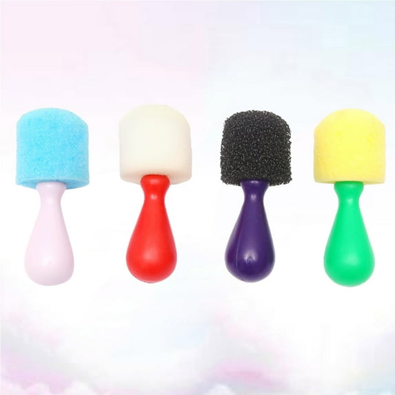 WRISTBIQUE 4pcs Craft Drawing Sponge Dauber Assorted Color for Art ...