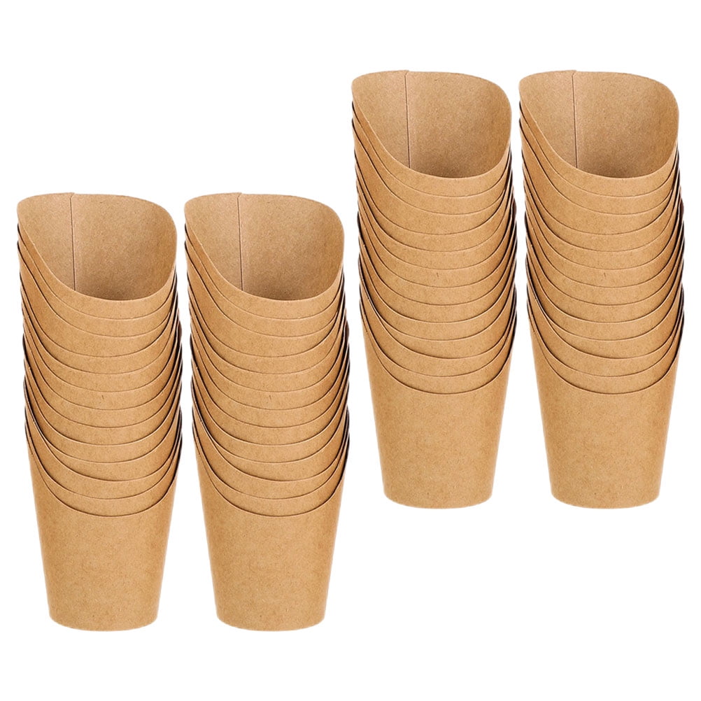 WRISTBIQUE 50Pcs Kraft Paper Charcuterie Cups Multi Function Snack ...