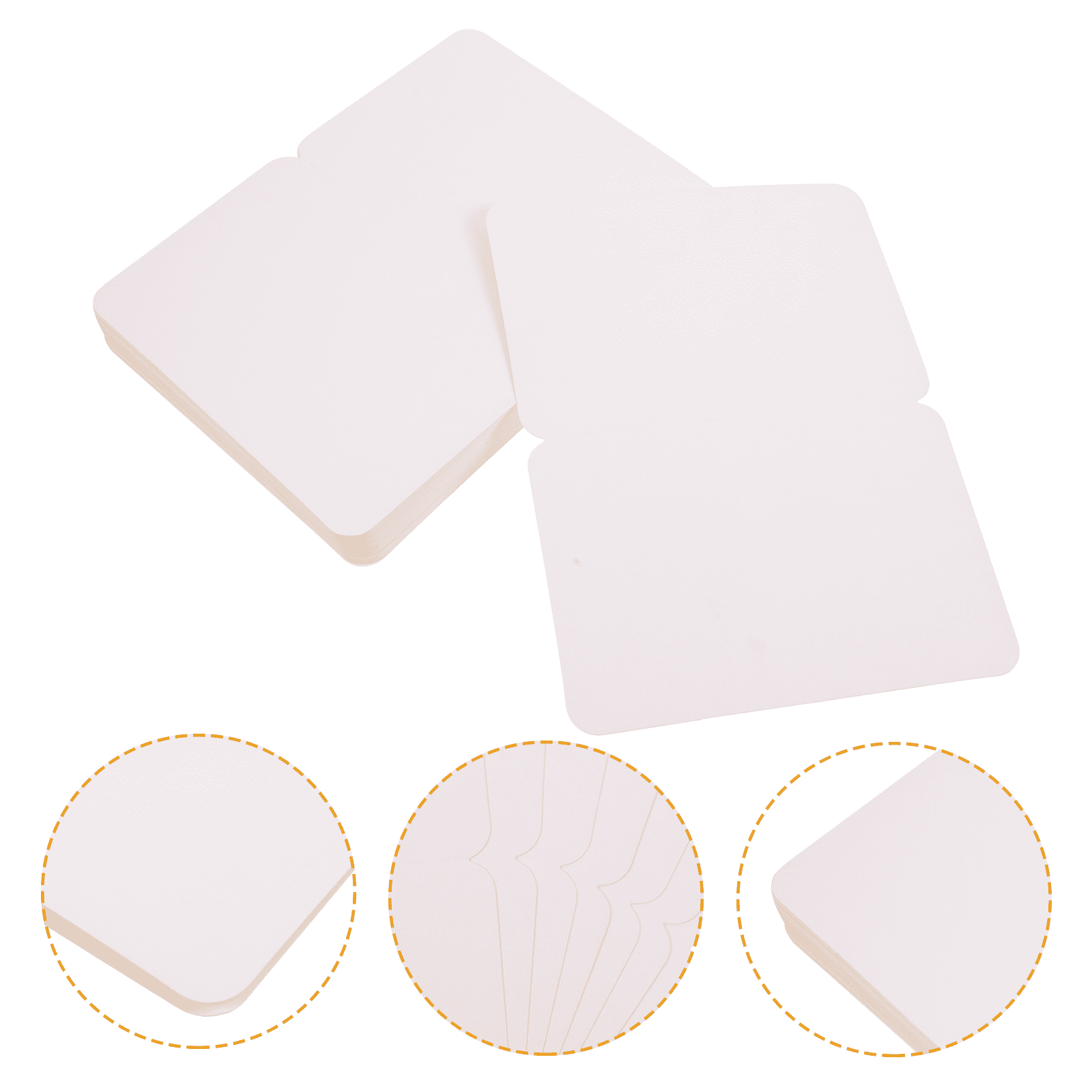 WRISTBIQUE 50Pack Vintage Kraft Paper Greeting Cards Blank Blessing ...