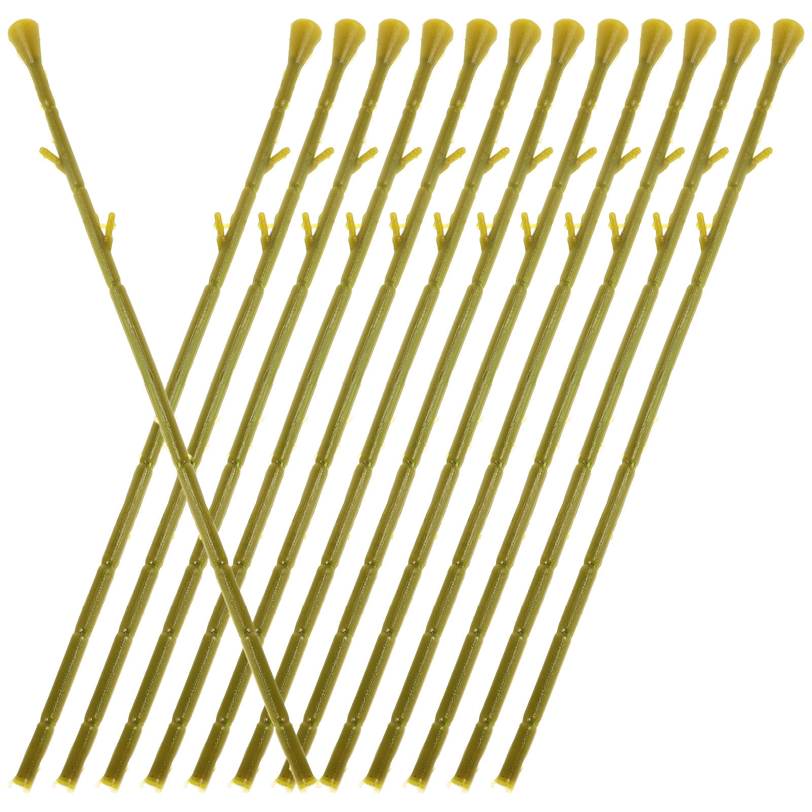 WRISTBIQUE 50Pcs Green Flexible Artificial Floral Stems for Wedding ...