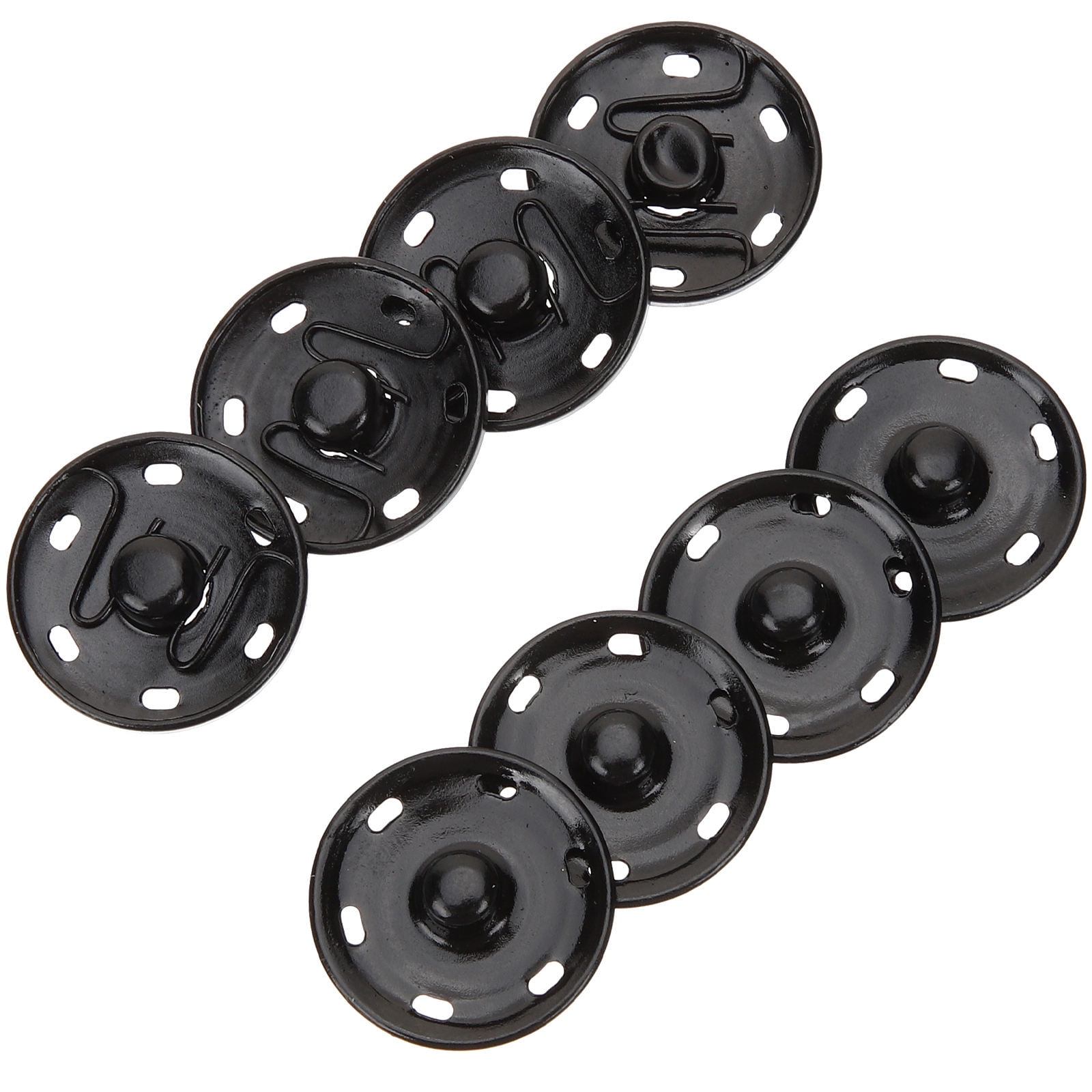 WRISTBIQUE 50Pcs Round Snaps Buttons Metal Fasteners for DIY Crafts ...