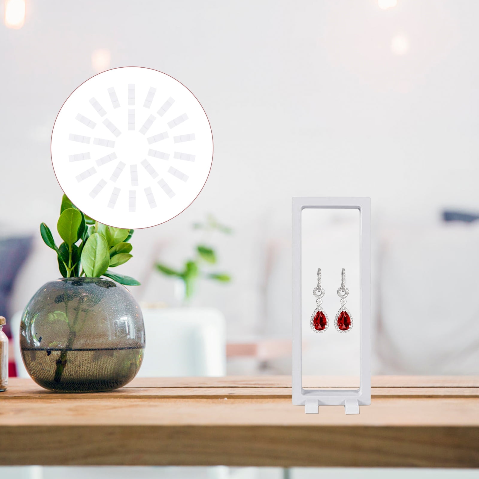 WRISTBIQUE 50Set Square Plastic Stamps Rack Bases for Jewelry Display ...