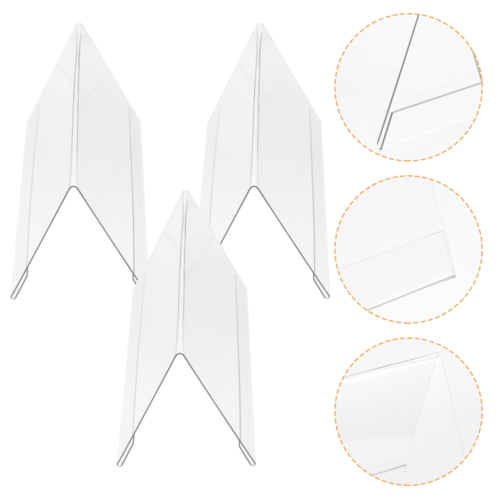 WRISTBIQUE Conference Place Cards Table Display Signs Clear 5Pcs ...