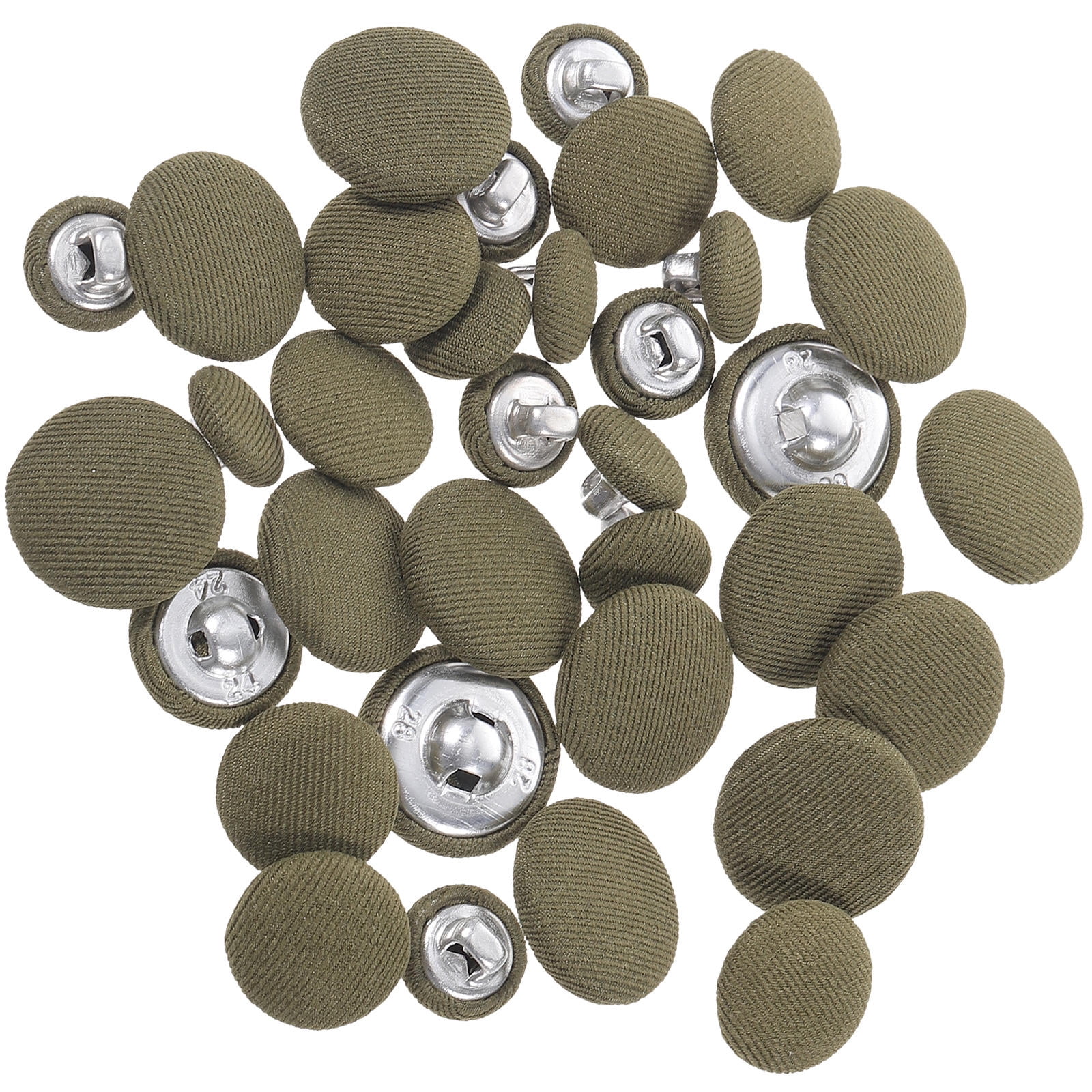 WRISTBIQUE Round Metal Buttons Aluminum 60Pcs 1.15X0.45In - Walmart.com