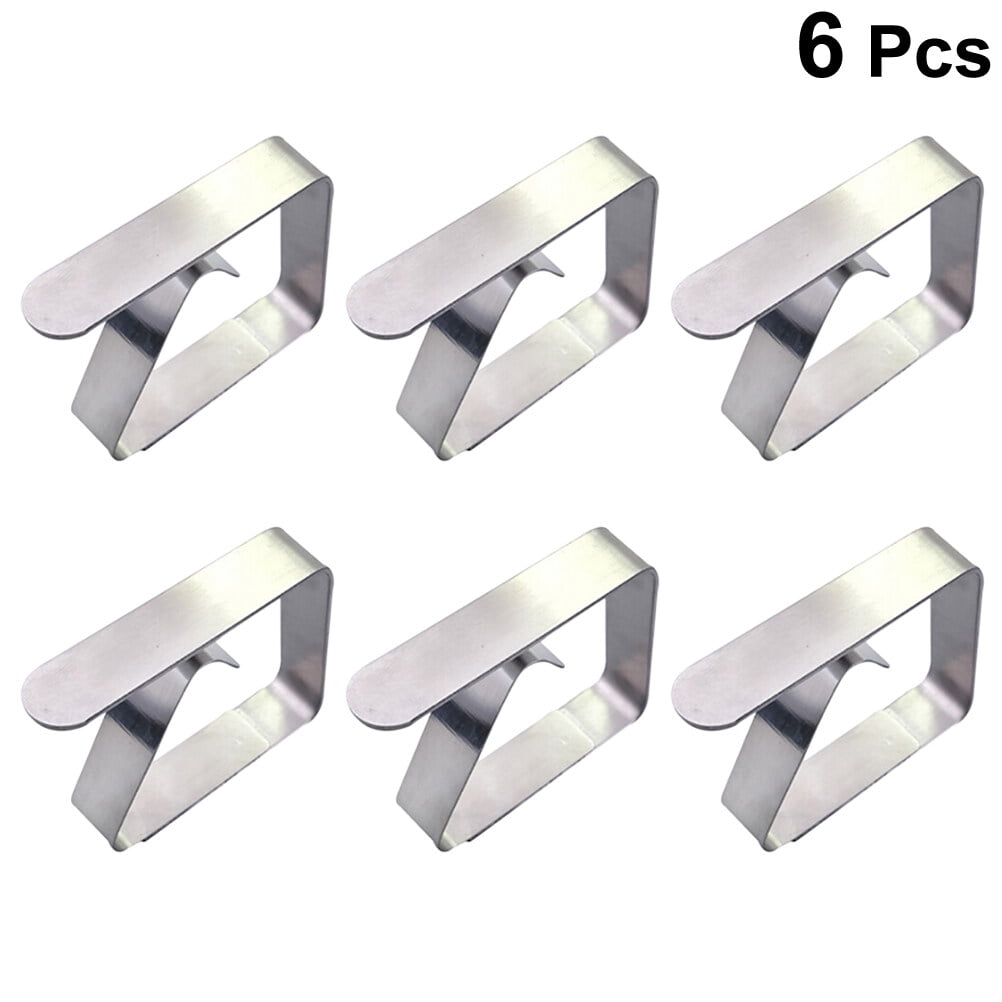 WRISTBIQUE 6PCS Picnic Tablecloth Clips Stainless Steel Table Cover ...