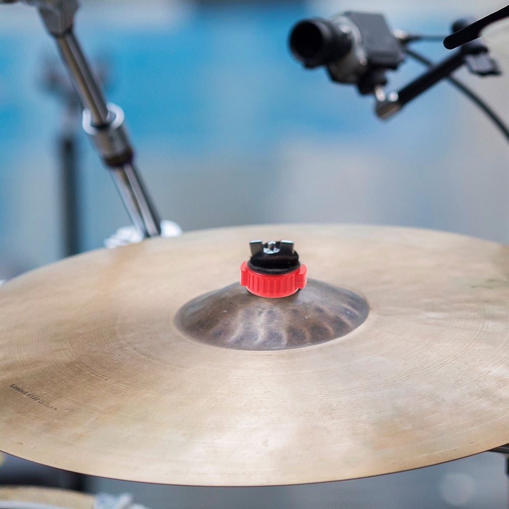 WRISTBIQUE 6PCS Plastic Drum Accessories with Quick Release Red Cymbal ...