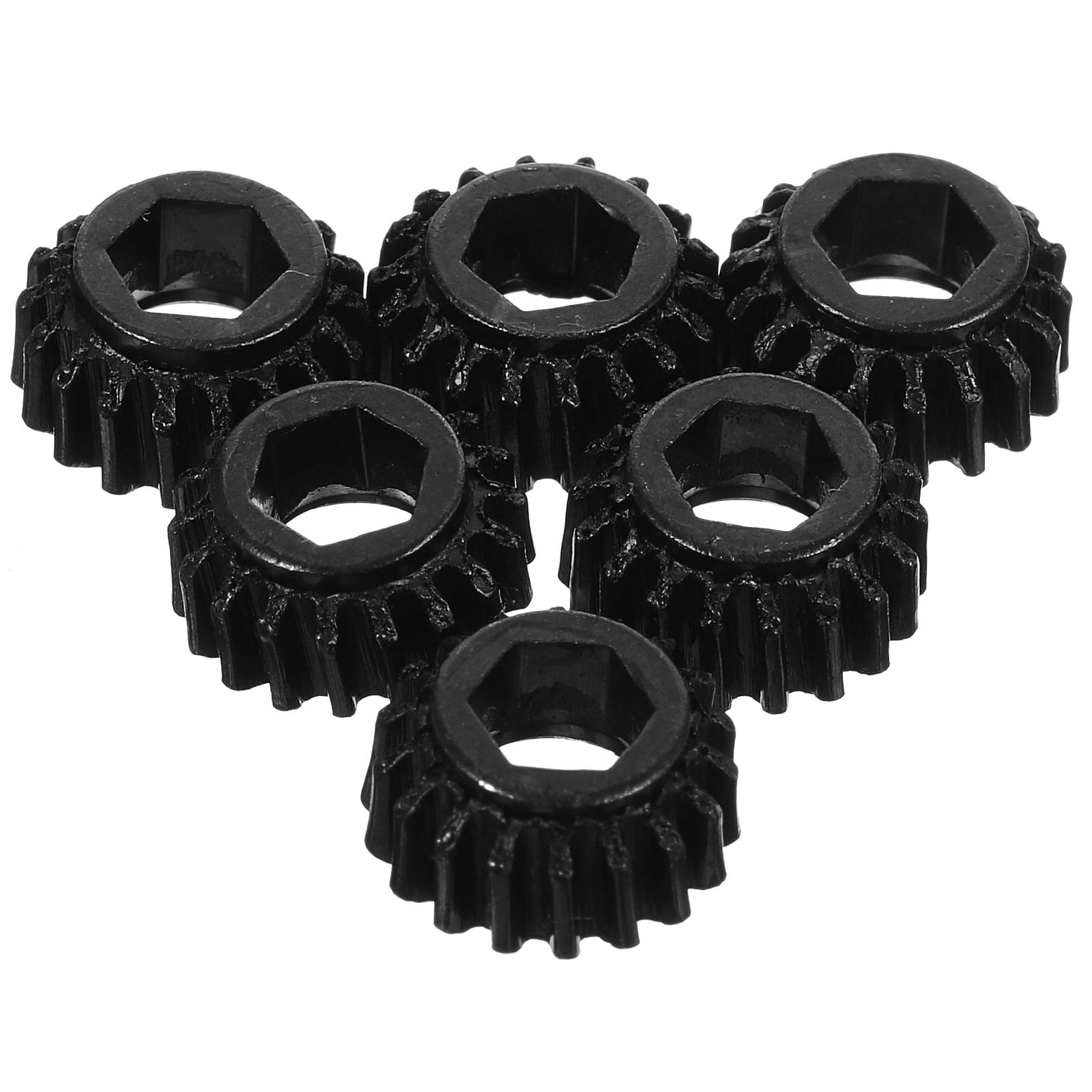 WRISTBIQUE 6Pcs Guitar Tuning Machines Iron Hexagonal Hole Gear Shape ...