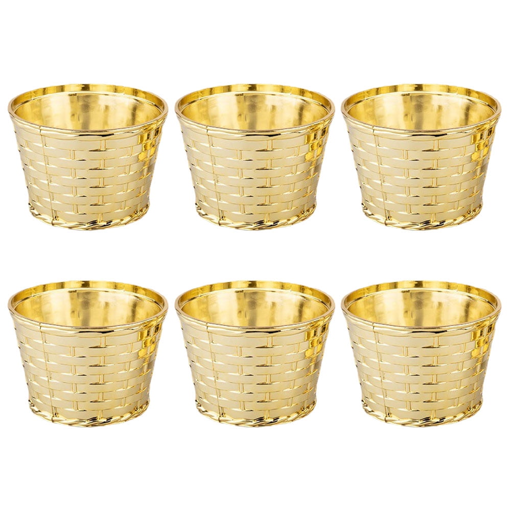 WRISTBIQUE Golden Plastic Christmas Tree Stand 6Pack Stable ...