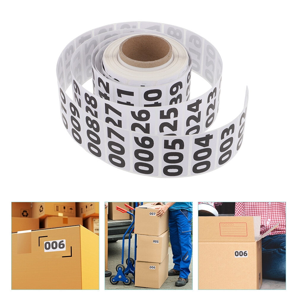 WRISTBIQUE Packing Box Labels Warehouse Label Stickers White 1 Roll ...