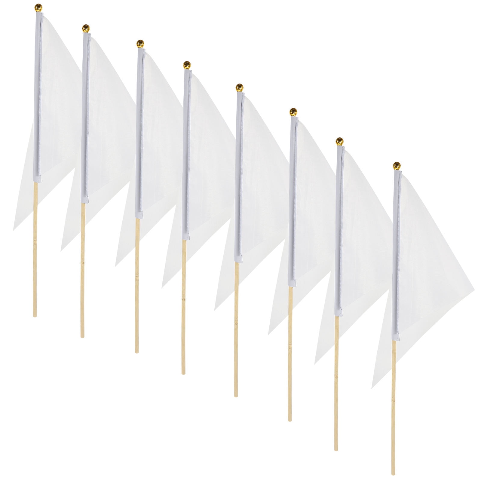WRISTBIQUE 8Pcs White Polyester Irrigation Marking Flags for ...