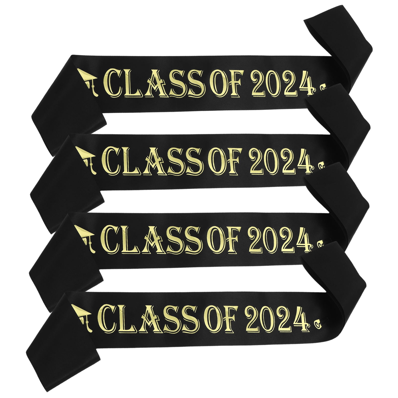 WRISTBIQUE 4Pcs Graduate Sashes Multi Color Satin Graduation Party ...