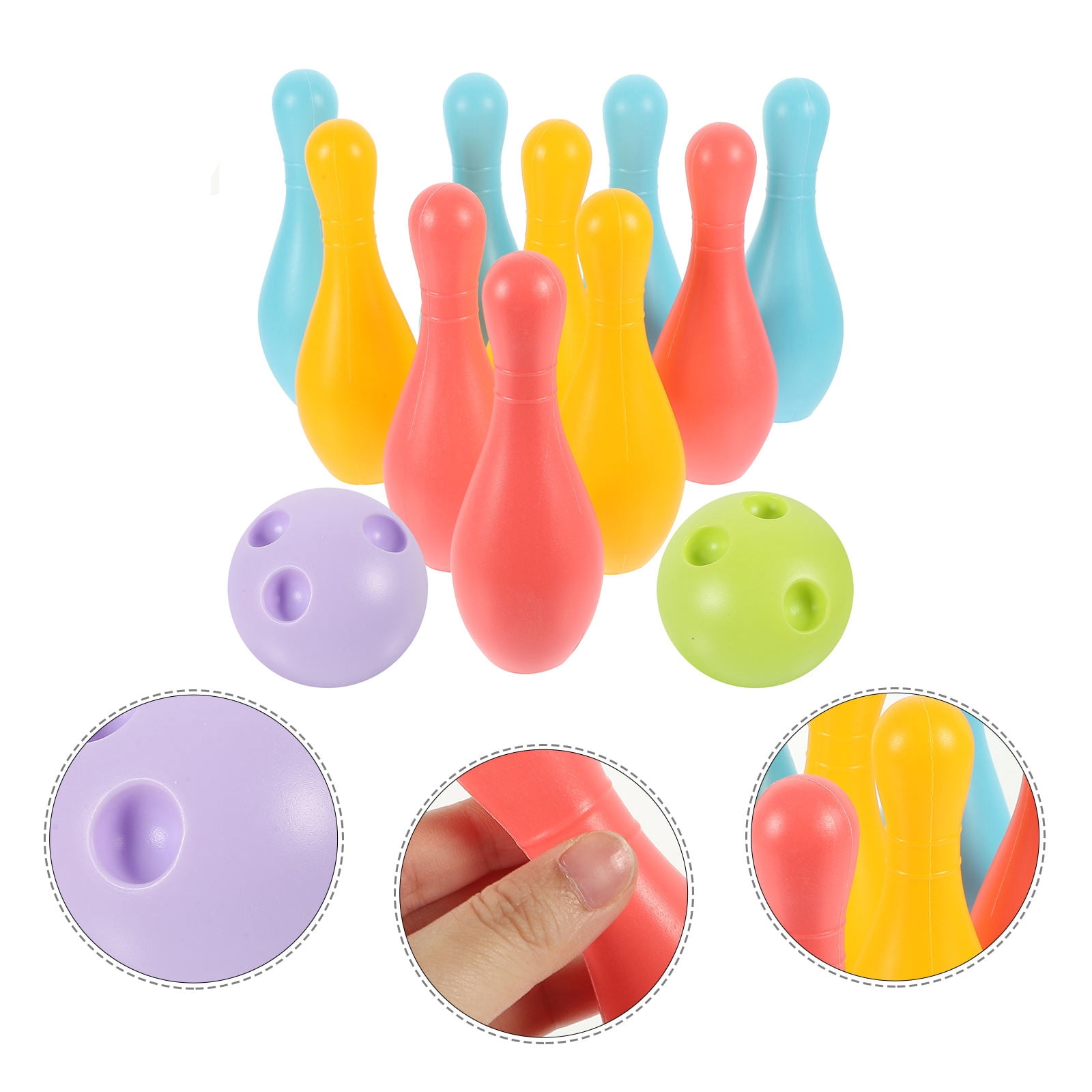WRISTBIQUE Bowling Toys For Children Plastic Set Improve Logical ...