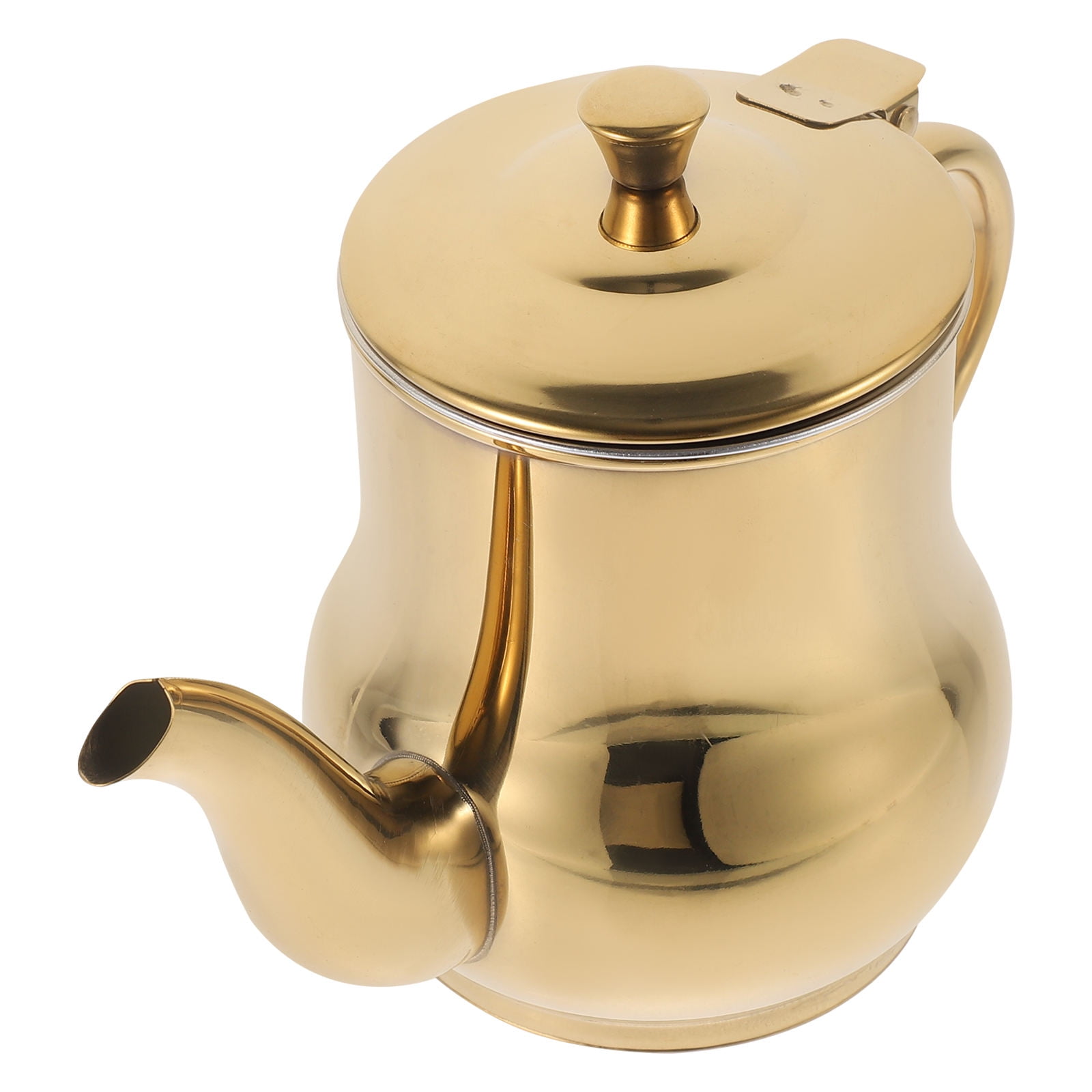 WRISTBIQUE Oil Strainer Oil Seasoning Strainer Can Grease Pot Golden ...