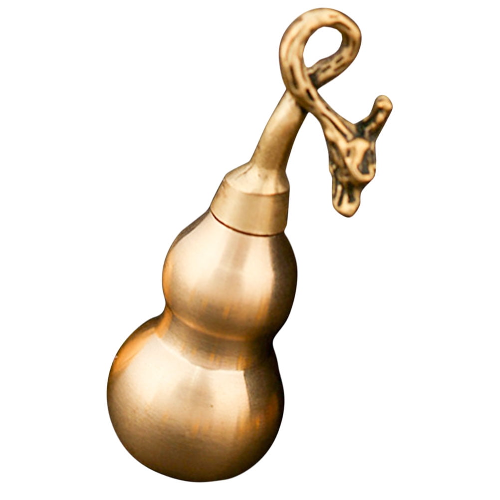 WRISTBIQUE Copper Gourd Statue Vintage Gourd Figurine Chinese Style ...