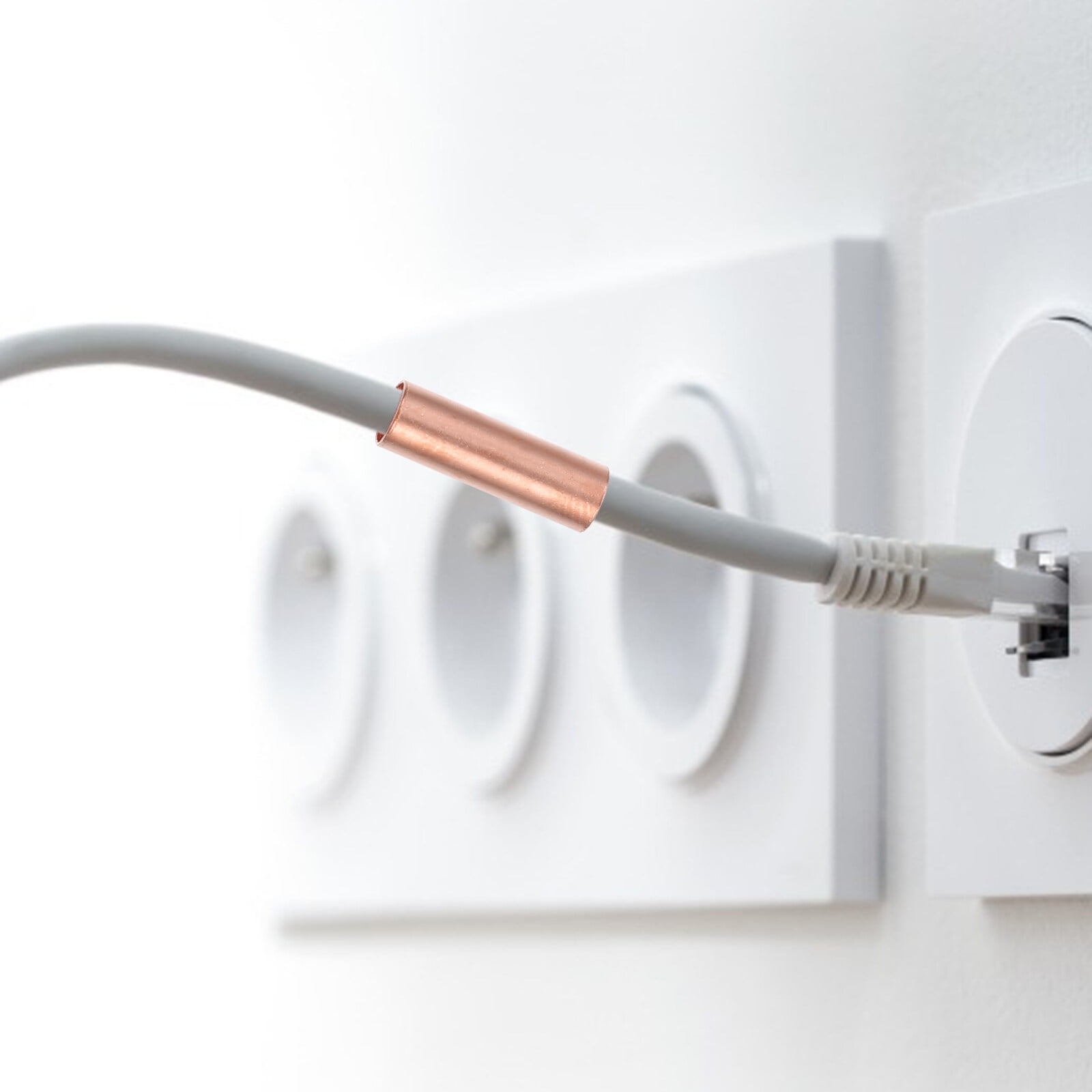 WRISTBIQUE Copper Wire Connectors 250Pcs Rosy Color Crimping Ferrules ...