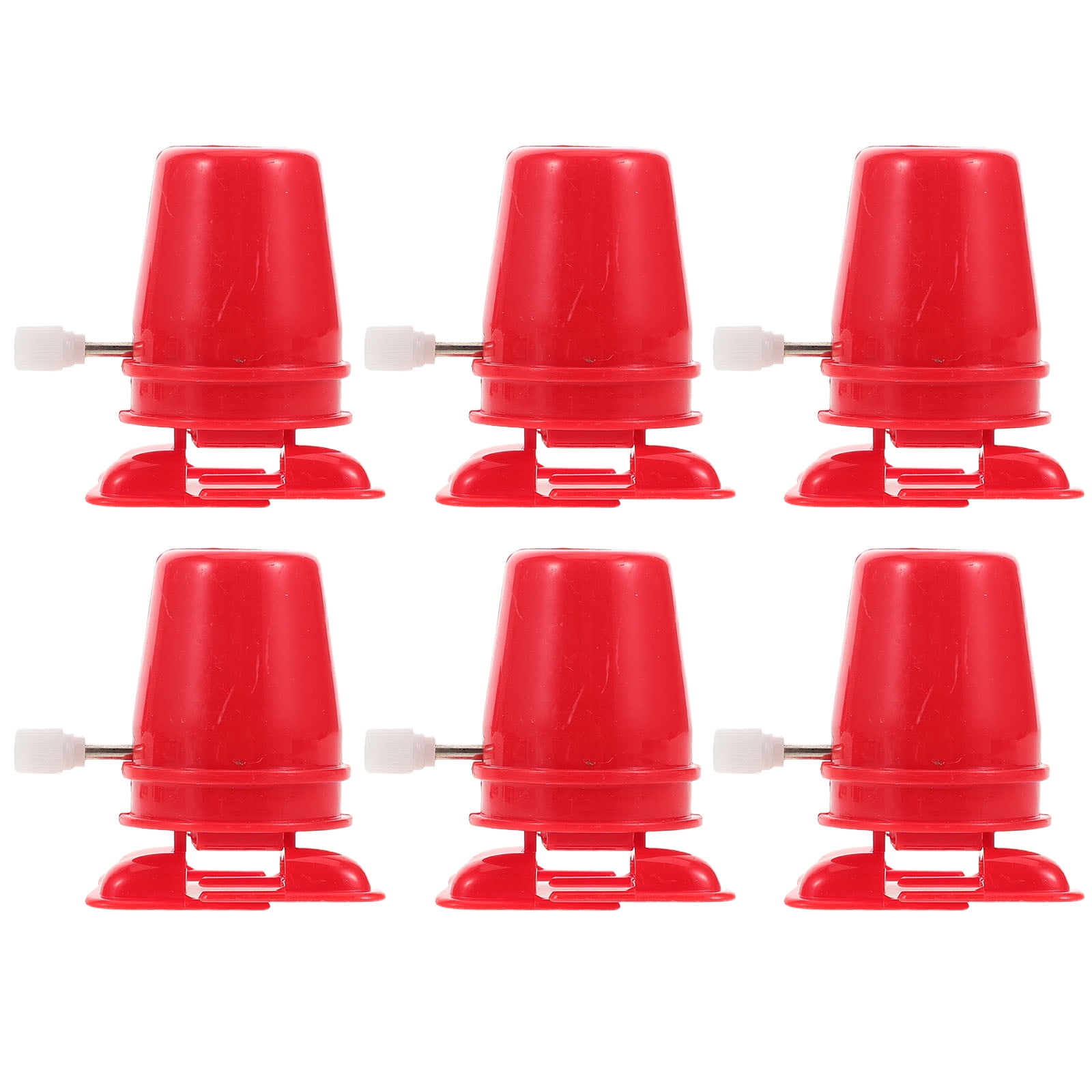 WRISTBIQUE DIY Wind-Up Toy 6Pack Red Mechanical Legs for Kids Family ...