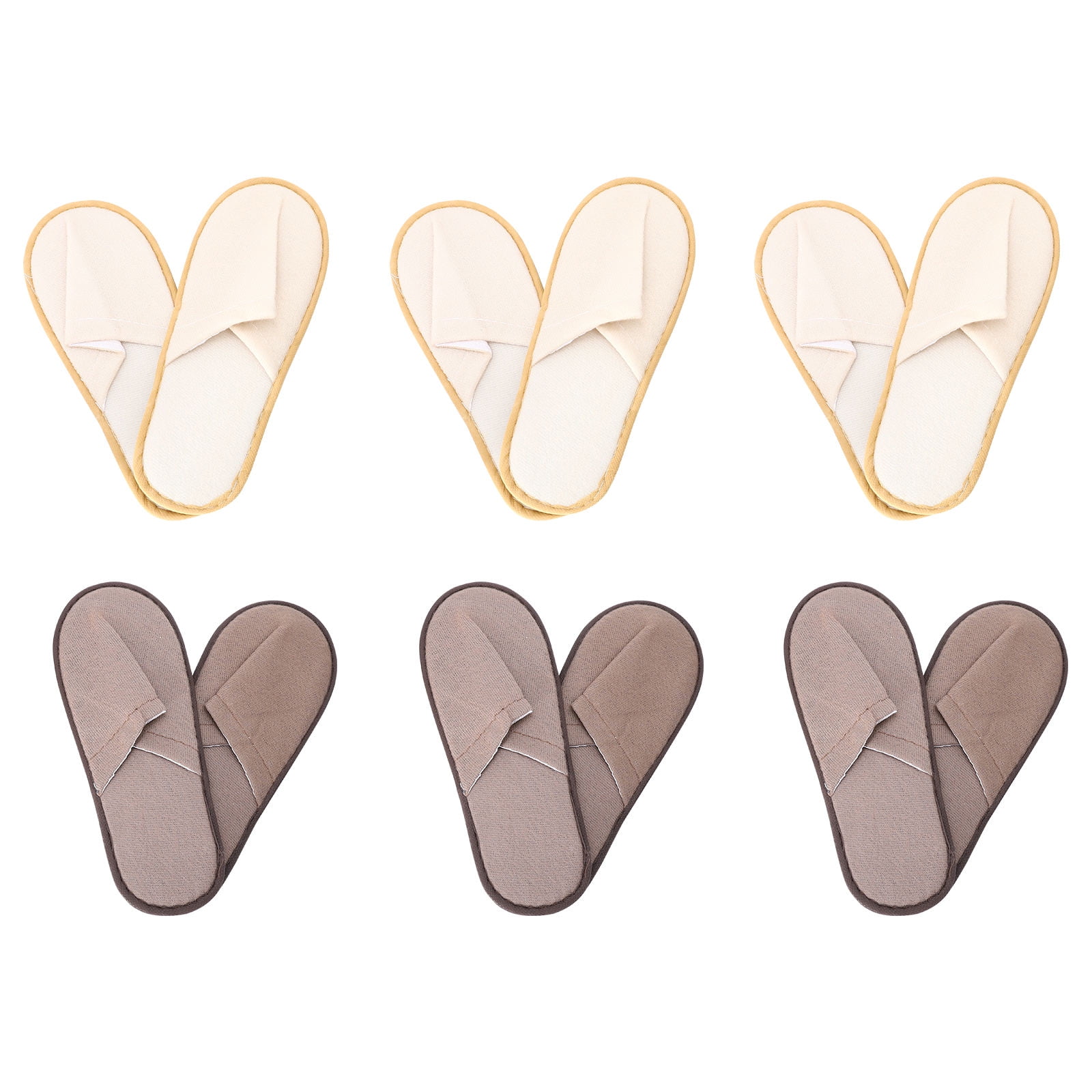 WRISTBIQUE Disposable Slippers For Guests 12 Pairs Home Slippers Non ...