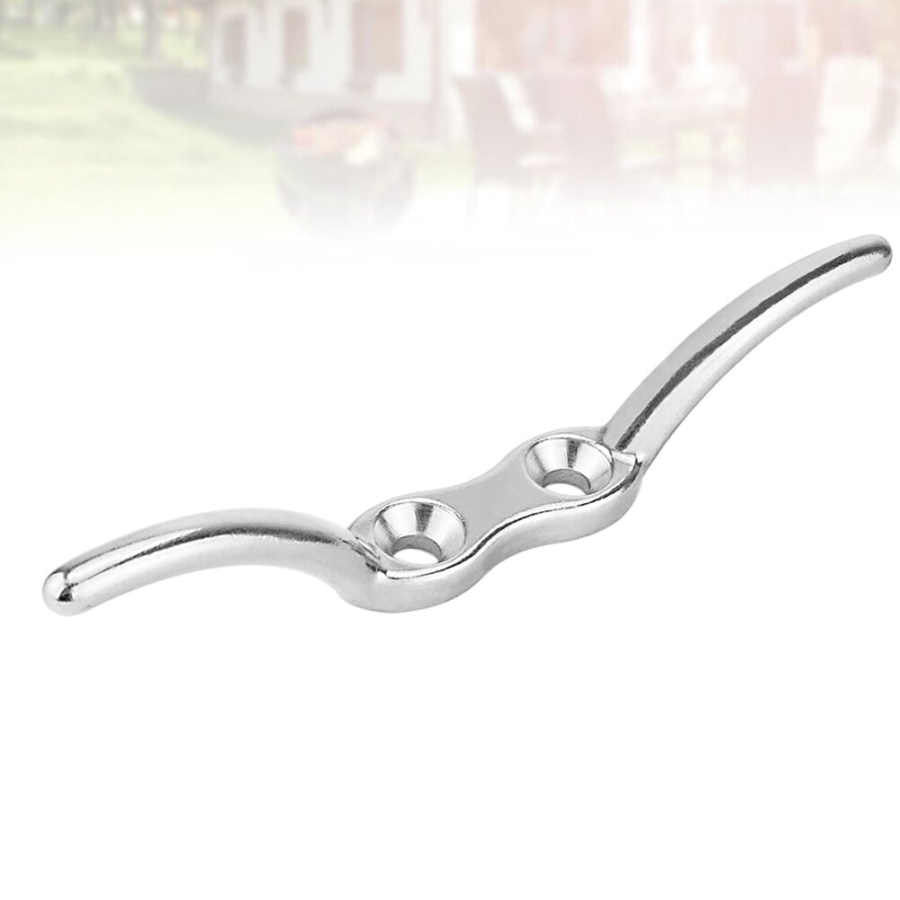 WRISTBIQUE Dock Cleats Stainless Steel 2Pcs Boat Rope Cleat Silver 4 ...