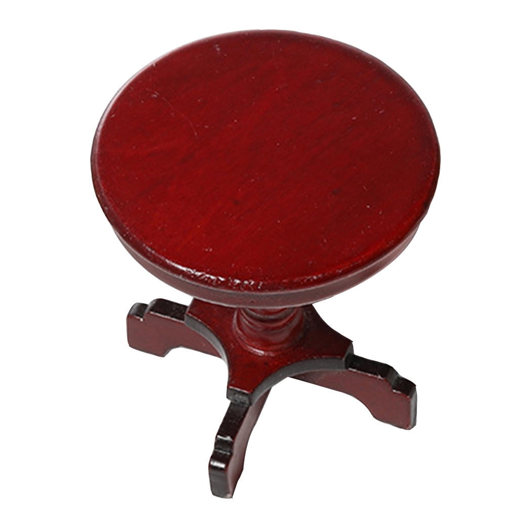 WRISTBIQUE Dollhouse End Table 1Pcs Mini Round Table for Home ...