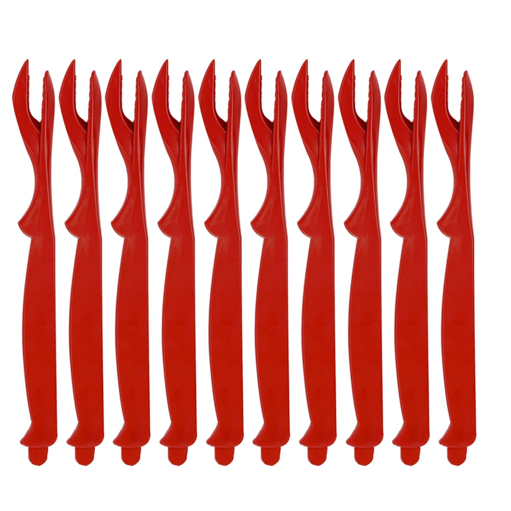 WRISTBIQUE Ergonomic Crab Forks 10pcs Plastic Seafood Forks Easy To Use Crab And Shrimp Peeler ...