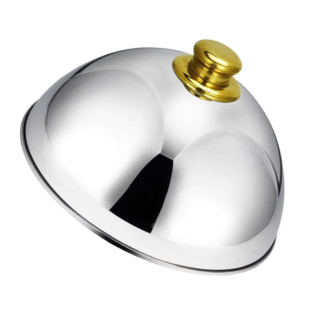 WRISTBIQUE Golden Stainless Steel Food Cover Dome for Outdoor Cooking ...