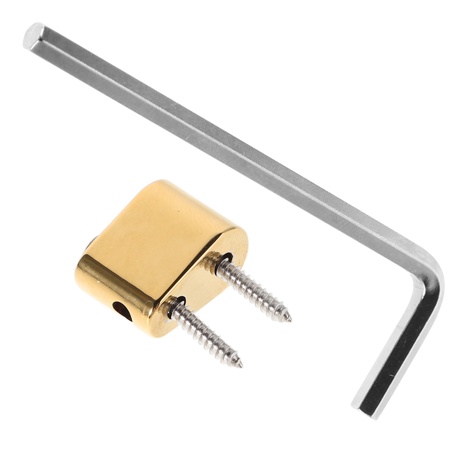 WRISTBIQUE Guitar Bridge String Clamp Bass Guitar Hardware Metal Golden ...