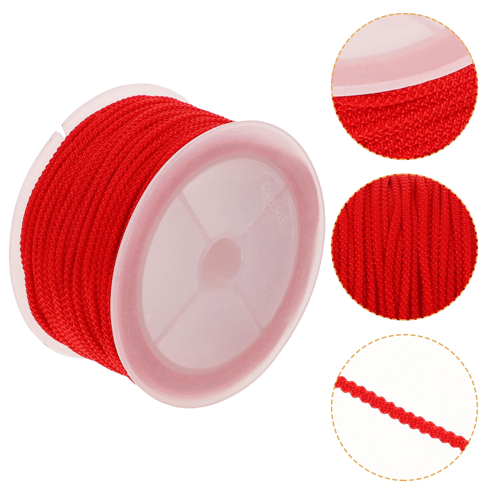 WRISTBIQUE DIY Red Nylon Beading String 1 Roll 59X0.08in - Walmart.com