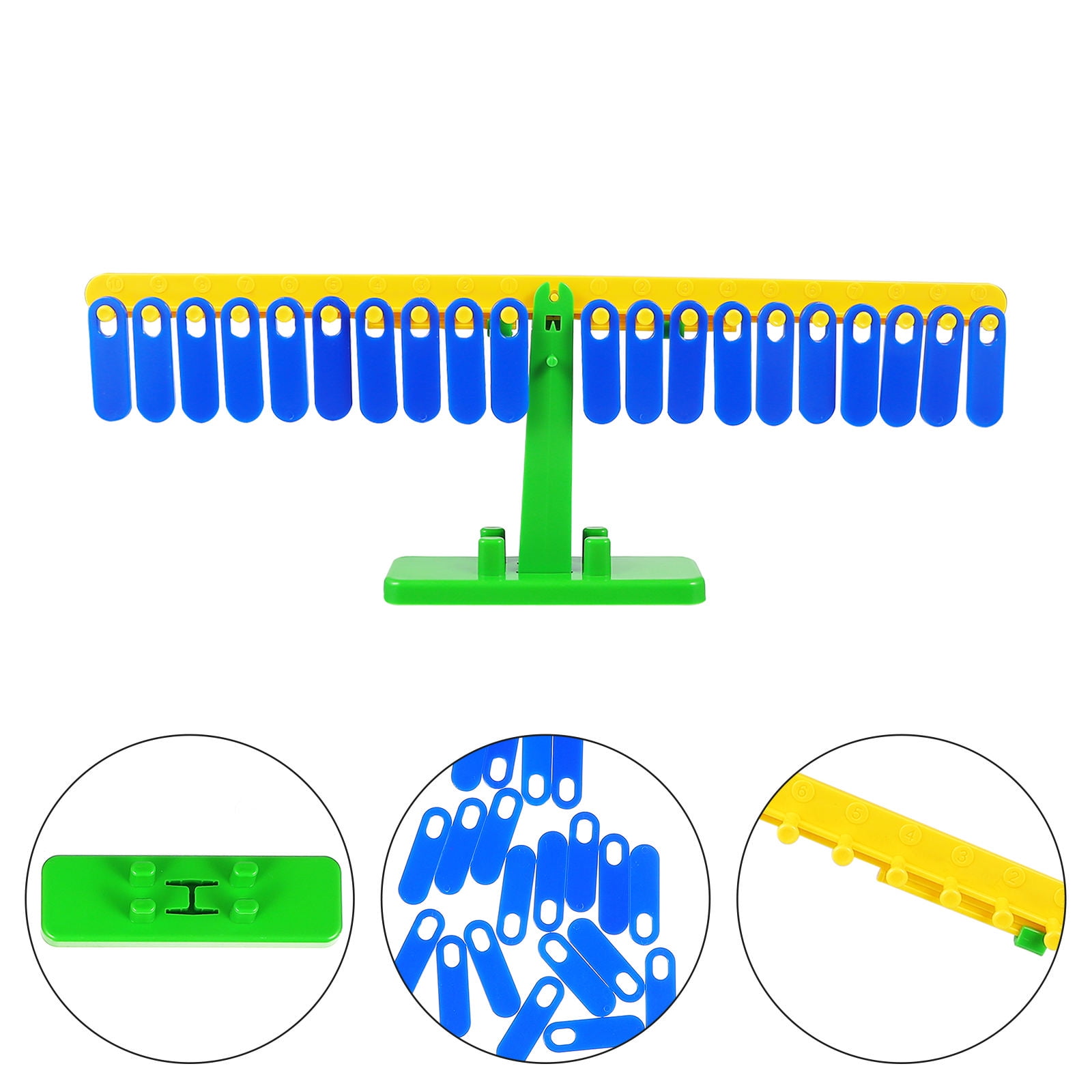 WRISTBIQUE Math Manipulatives Set Plastic Balance Scale Primary School ...