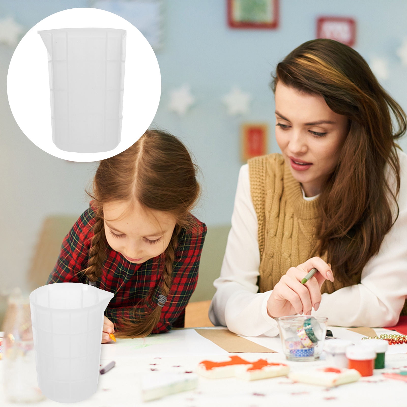 WRISTBIQUE Paint Measuring Cups 1Pack Measuring Cup for Epoxy Resin ...