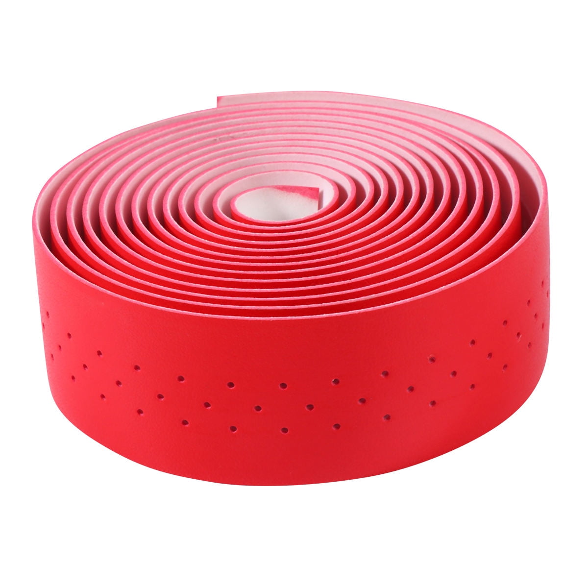 WRISTBIQUE Perforated Red Pu Leather Cycling Handle Wraps 1 Outdoor ...