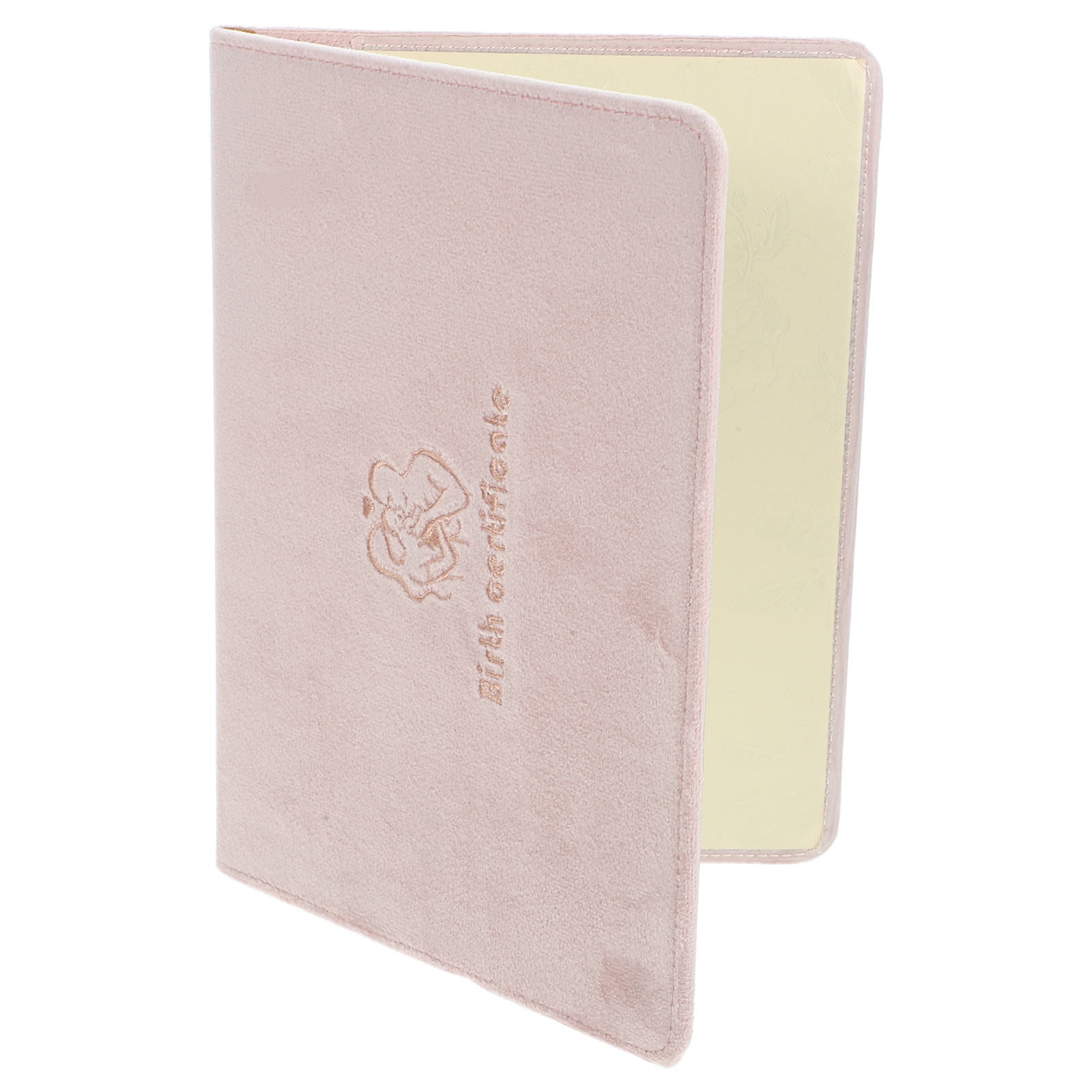 WRISTBIQUE Elegant Pink Birth Certificate Protector Simple Design for ...