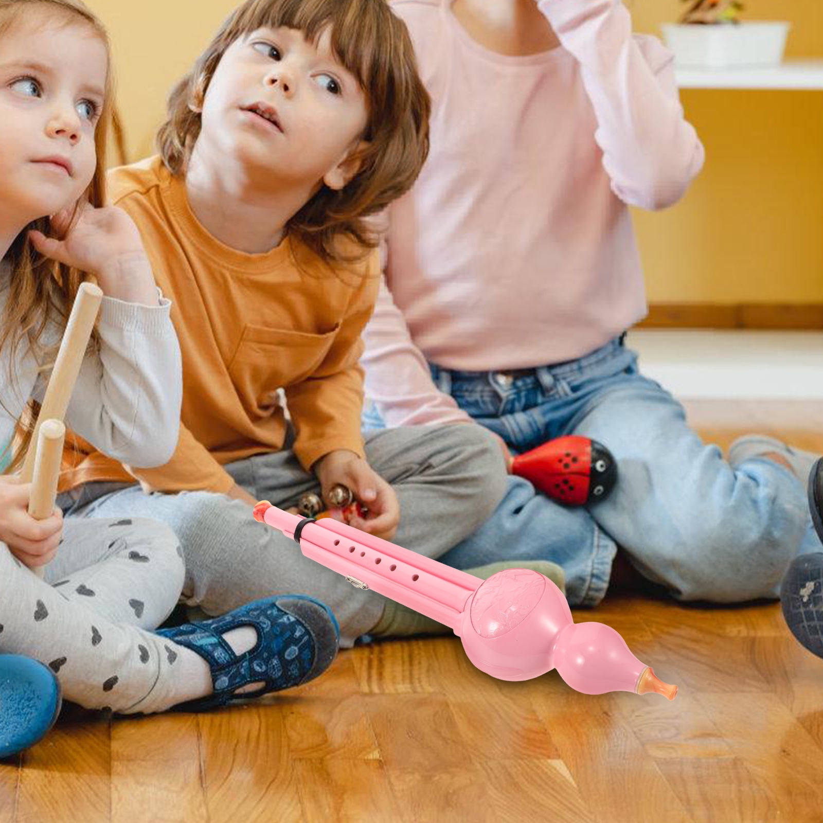 WRISTBIQUE Pink Hulusi with Seven Hole Design for Beginner Practice ...