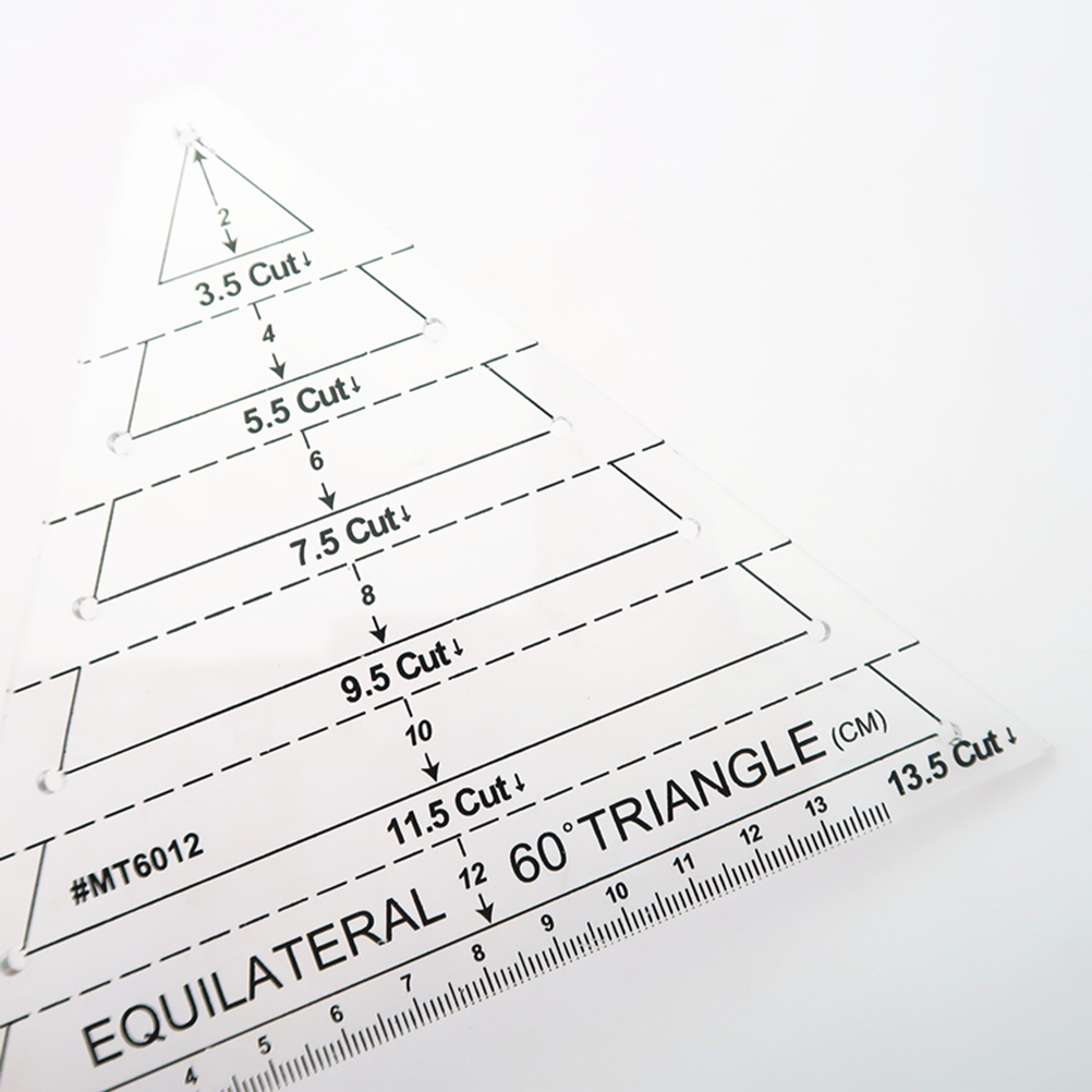 WRISTBIQUE Quilting Rulers 1Pack Transparent Acrylic Triangle For ...