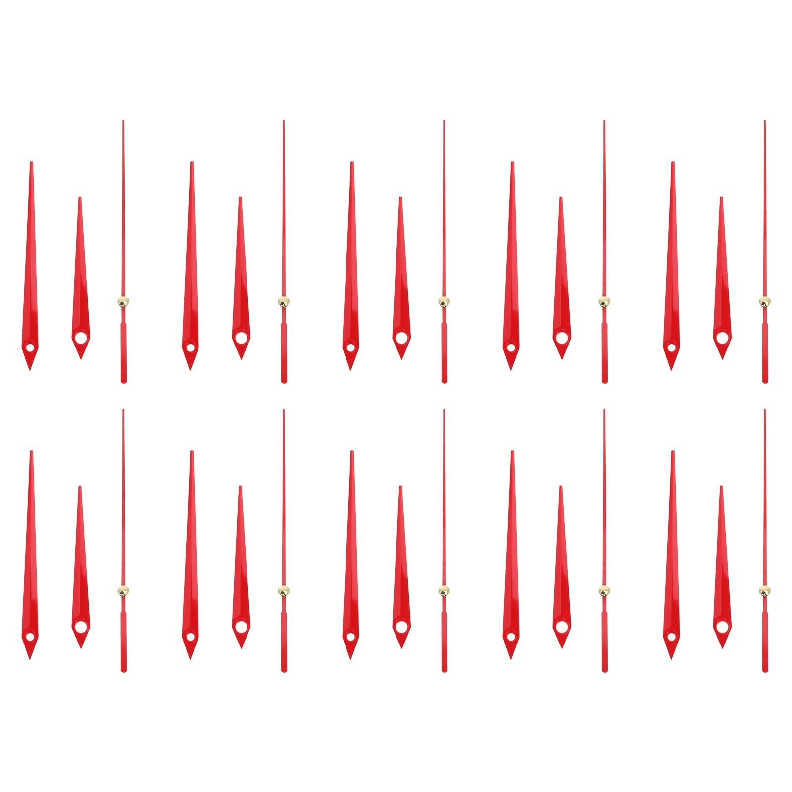 WRISTBIQUE Wall Clock Needle Set Aluminum Red Hands 10 Sets - Walmart.com