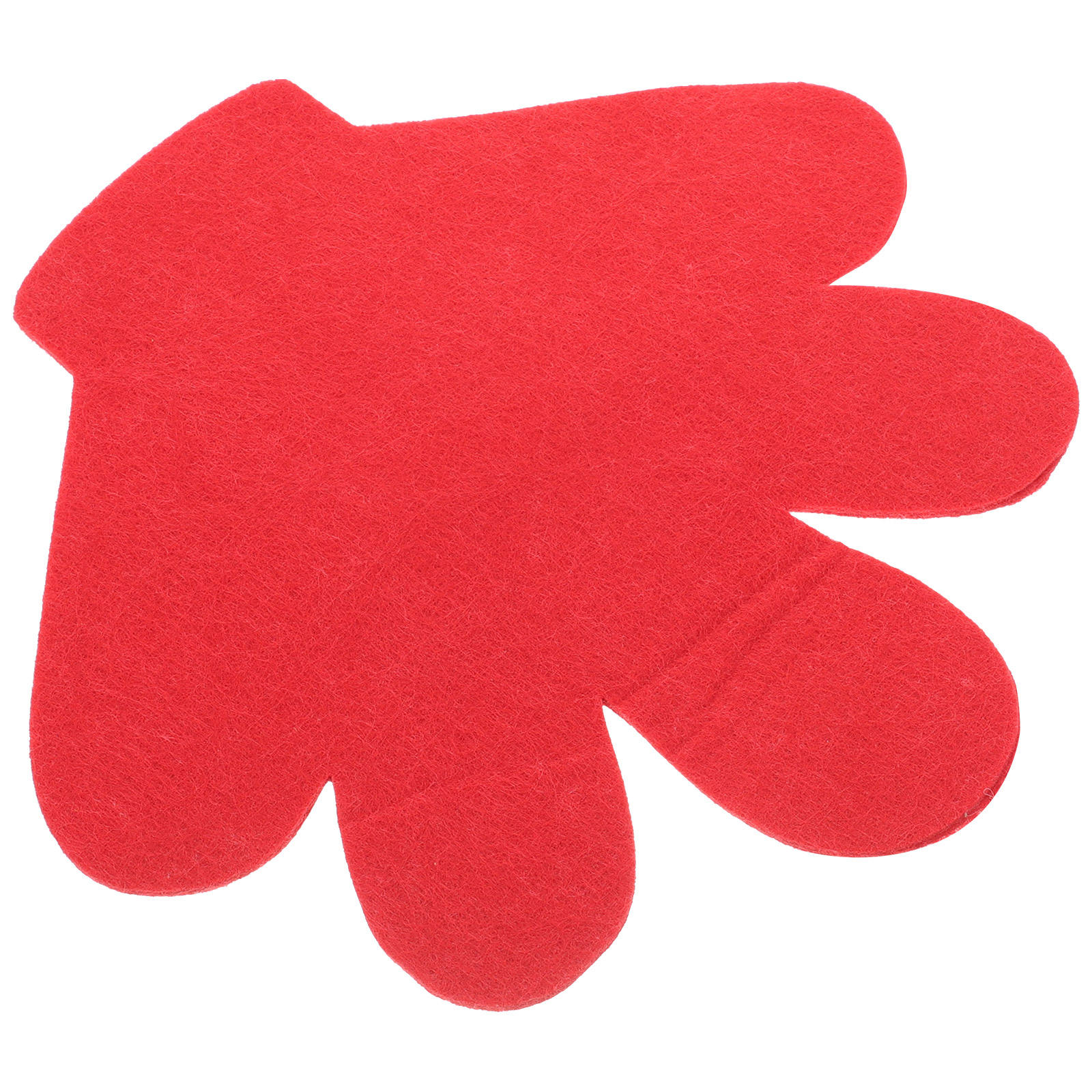 WRISTBIQUE Red Lint Finger Gloves 1 Pair for Cheerleading and Stage ...