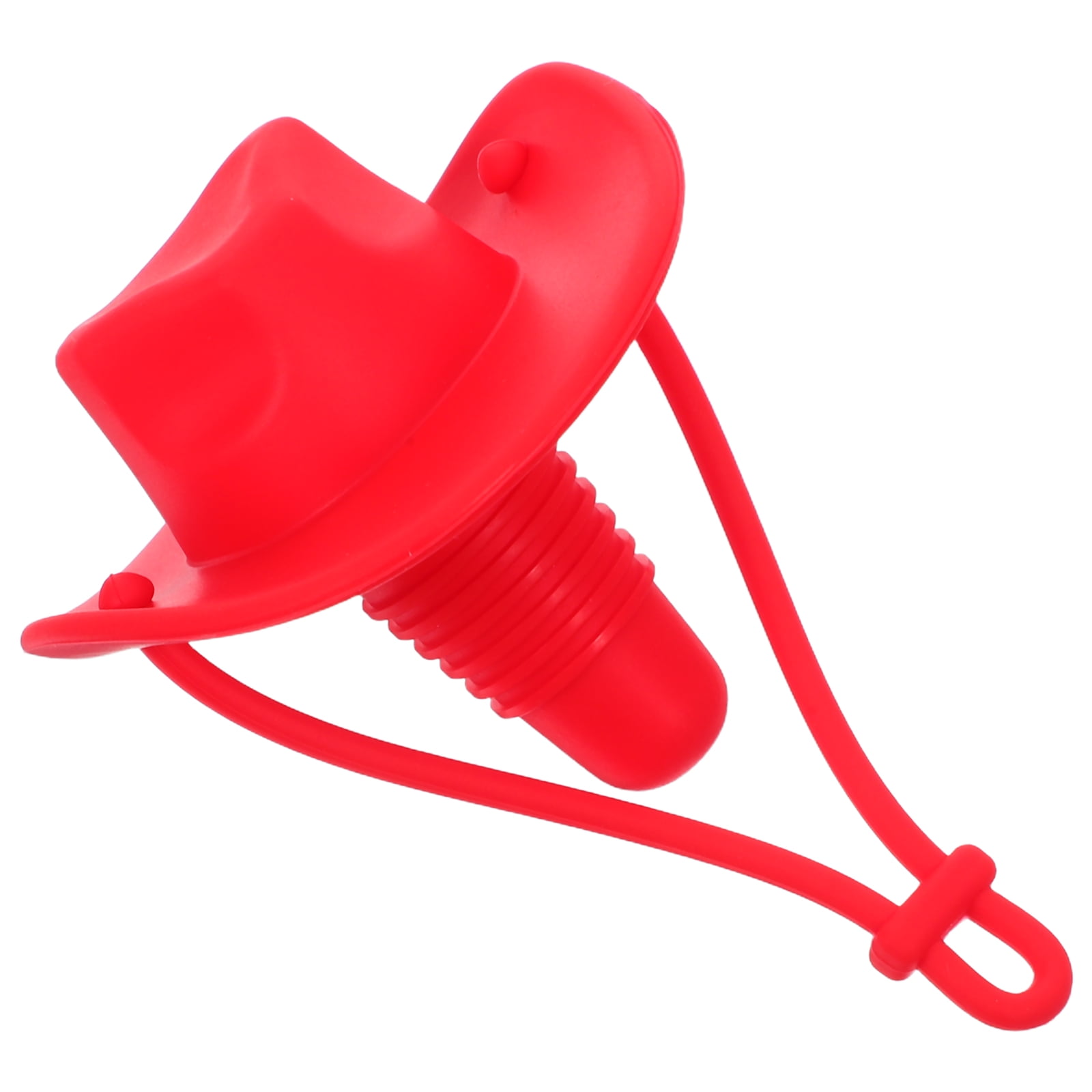 WRISTBIQUE Red Silicone Cowboy Hat Bottle Topper Reusable Wine Stopper ...