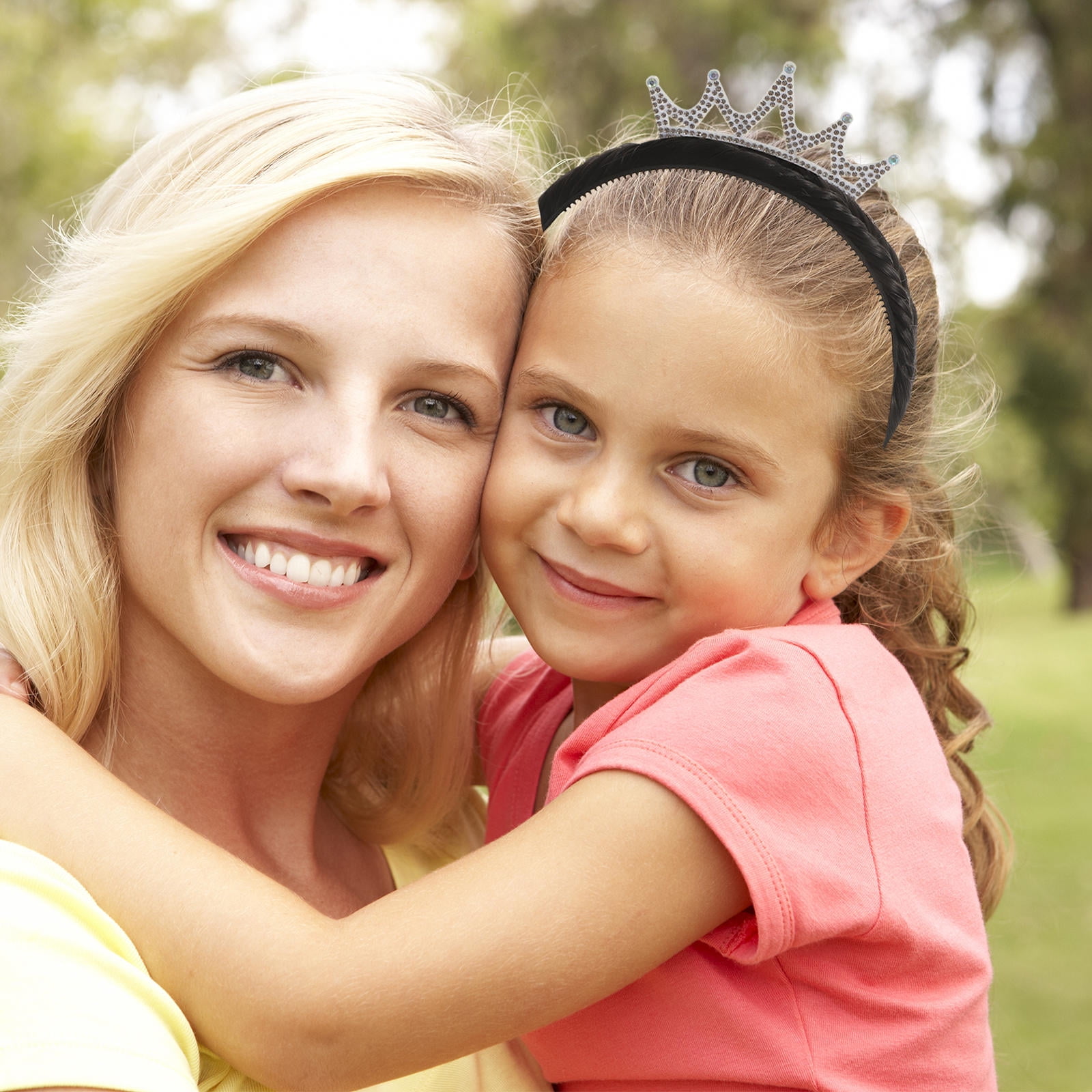 WRISTBIQUE Rhinestone Crowns Headbands 2Pcs for Kids Silver Crown Shape ...