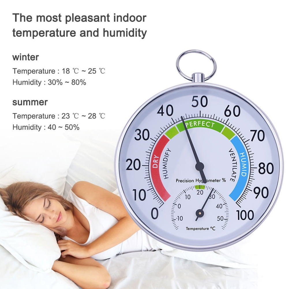 WRISTBIQUE Hygrometer Home Indoor Thermometer Multi Material Durable ...